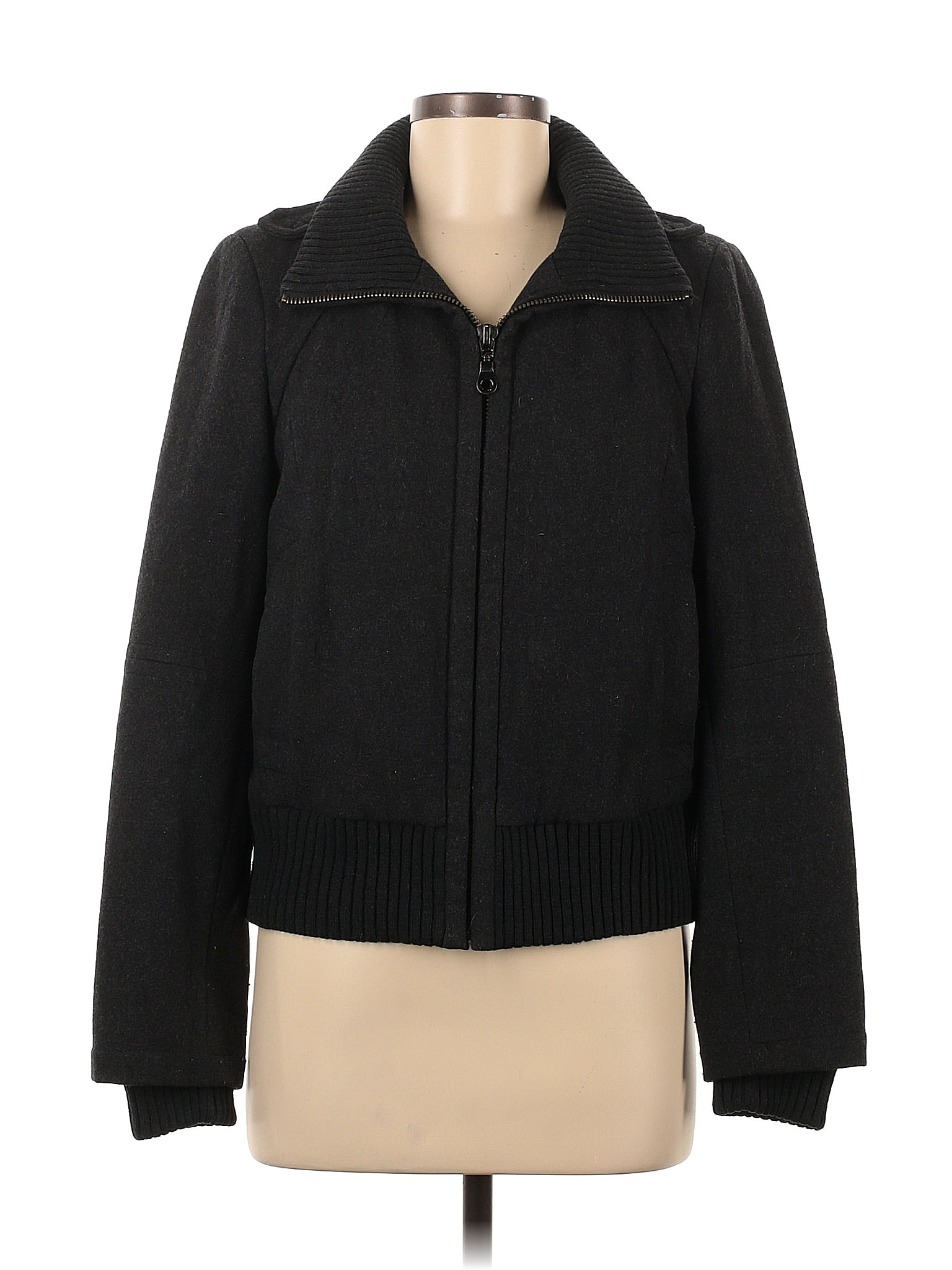 Zara Basic Solid Black Jacket Size M - 58% off | ThredUp