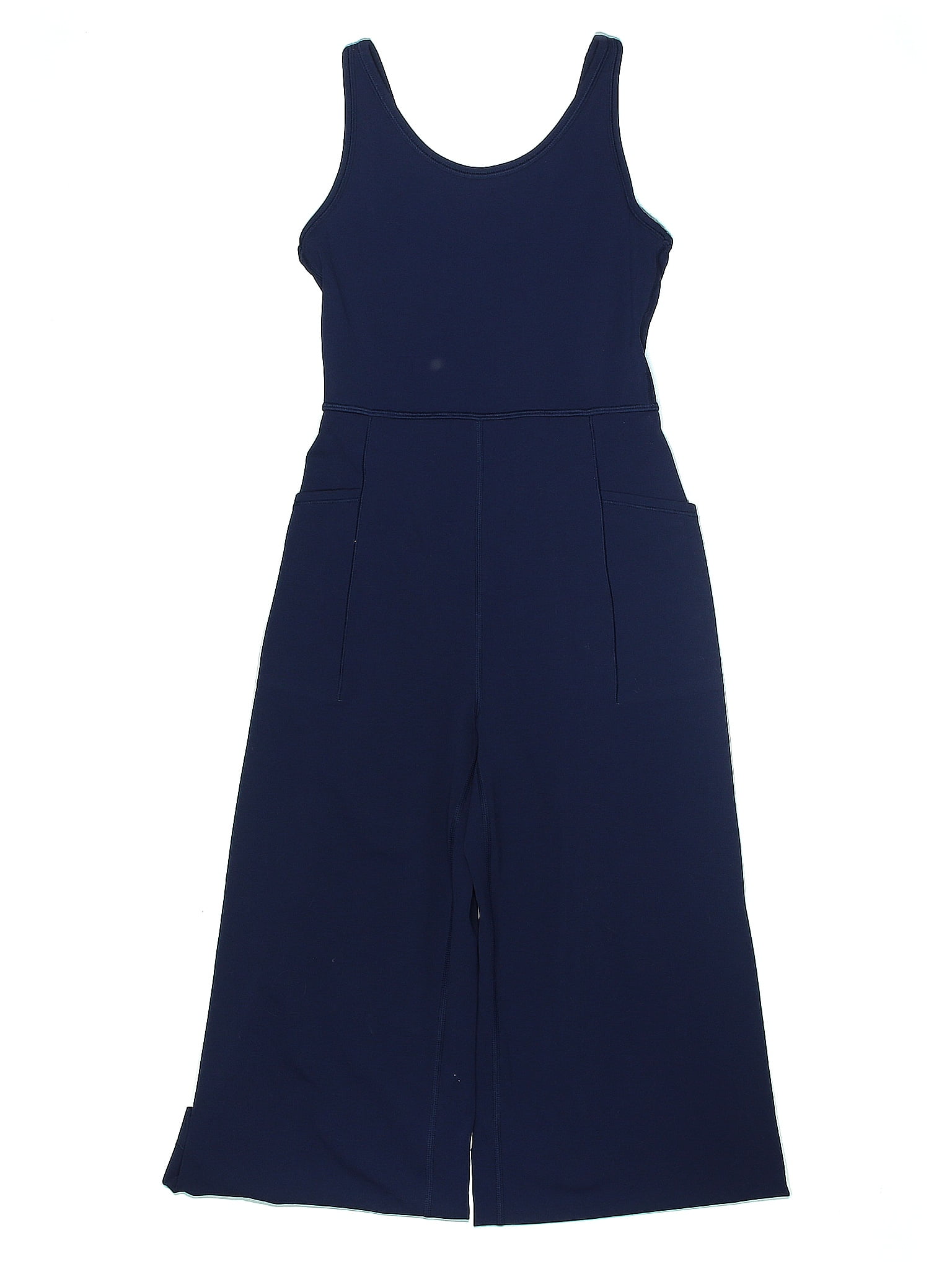 Athleta Girl X Simone Biles Solid Navy Blue Jumpsuit Size 7 67 Off