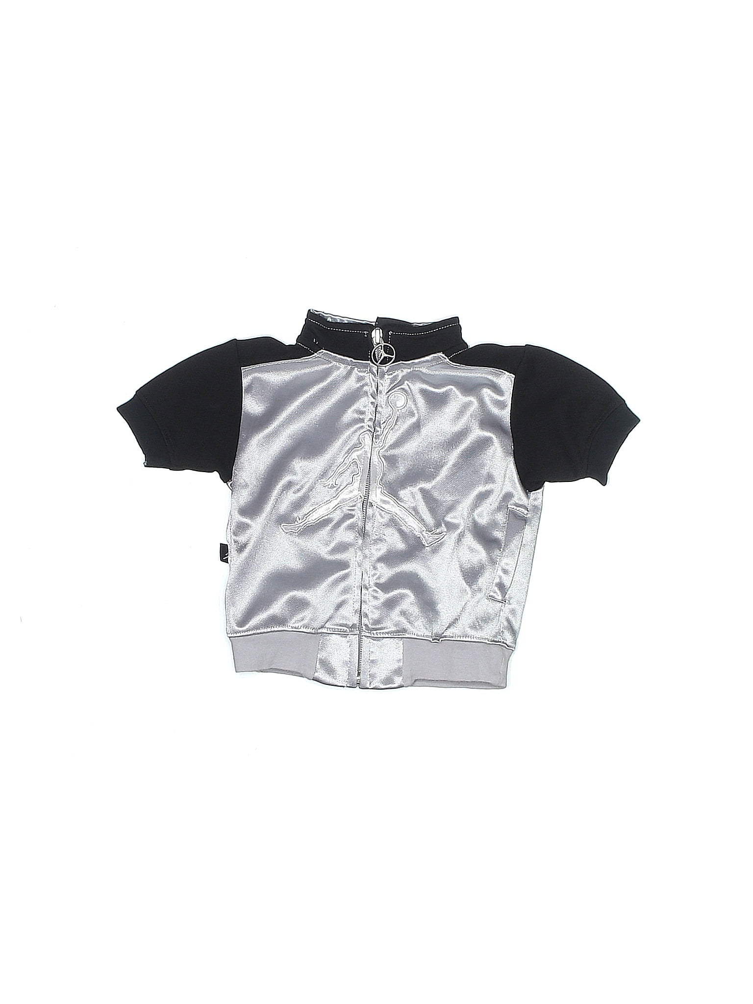 Air Jordan 100% Polyester Metallic Silver Track Jacket Size 3-6 mo - 63 ...