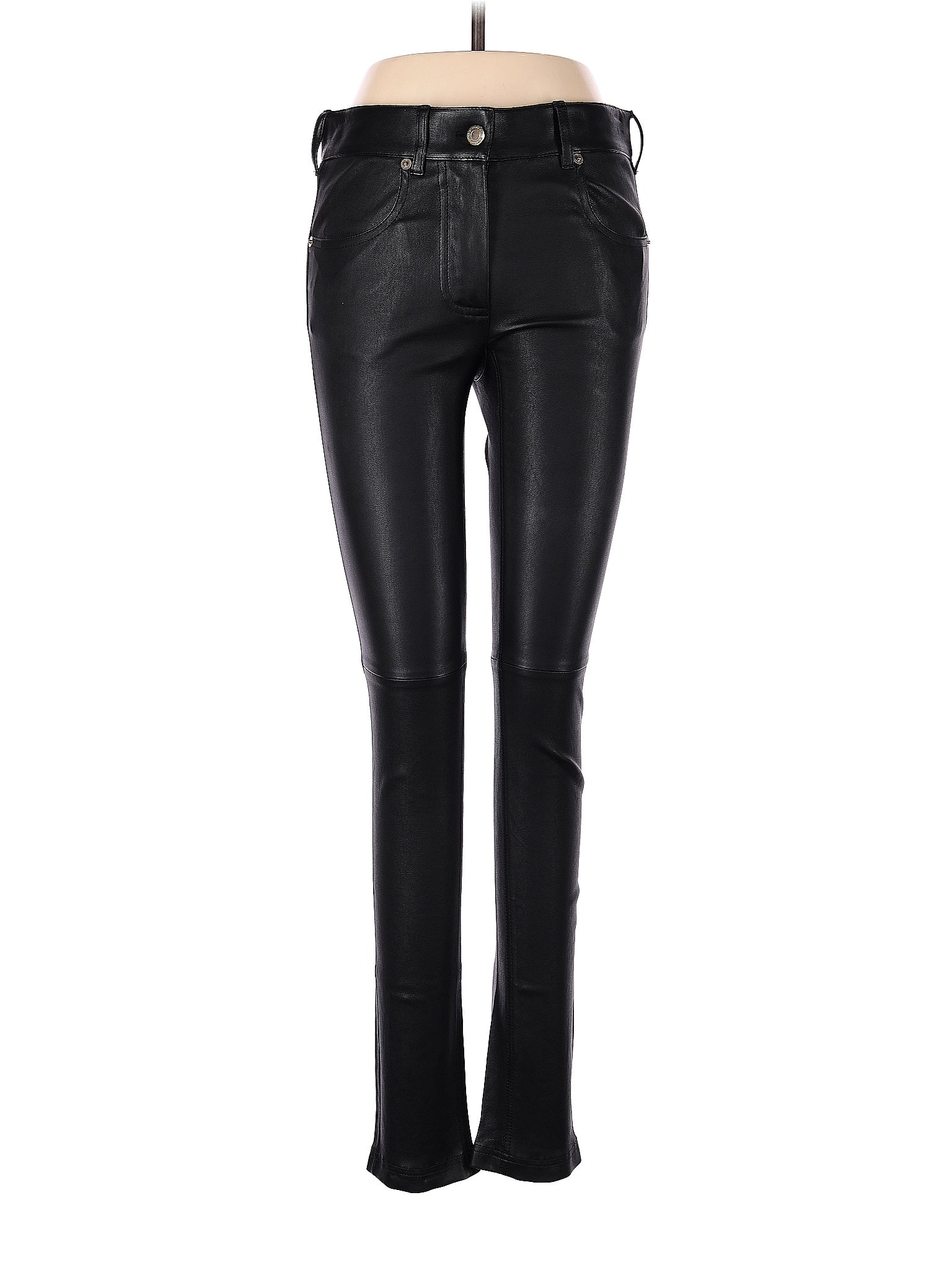 Givenchy 100% Lambskin Black Leather Pants Size 36 (EU) - 81% off | thredUP