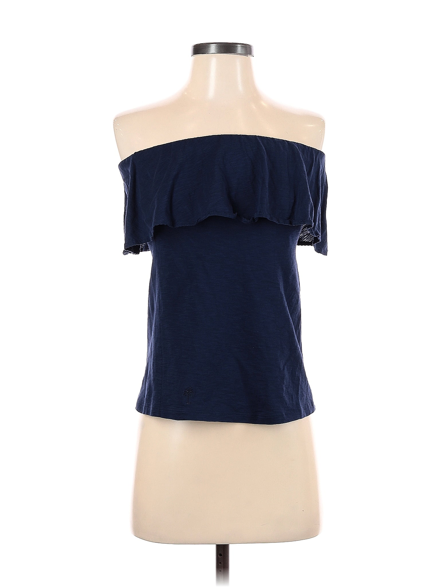 Lilly Pulitzer 100 Cotton Navy Blue Tube Top Size S 69 Off Thredup