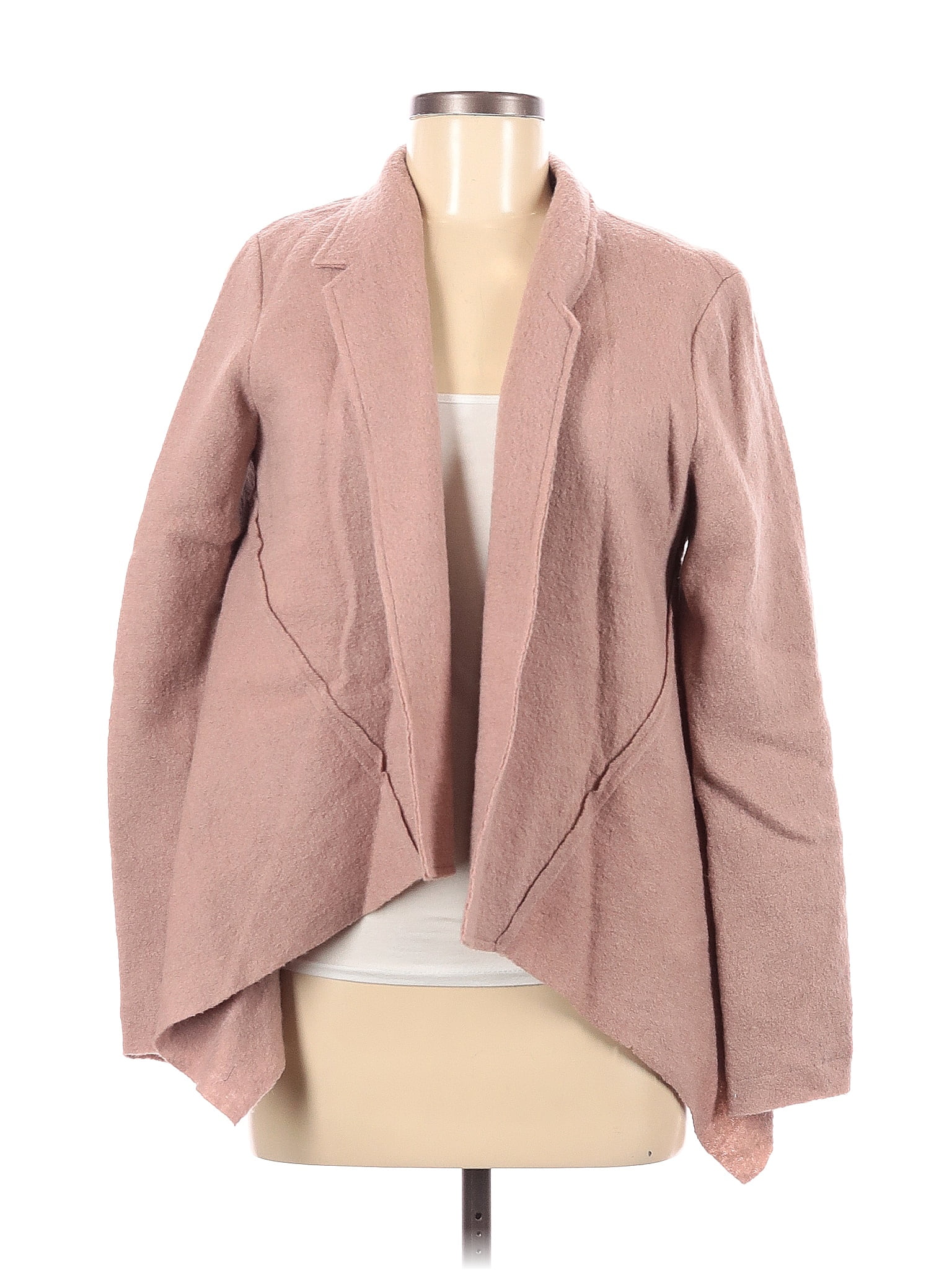CAbi 100% Wool Solid Blush Pink Jacket Size M - 76% off | thredUP