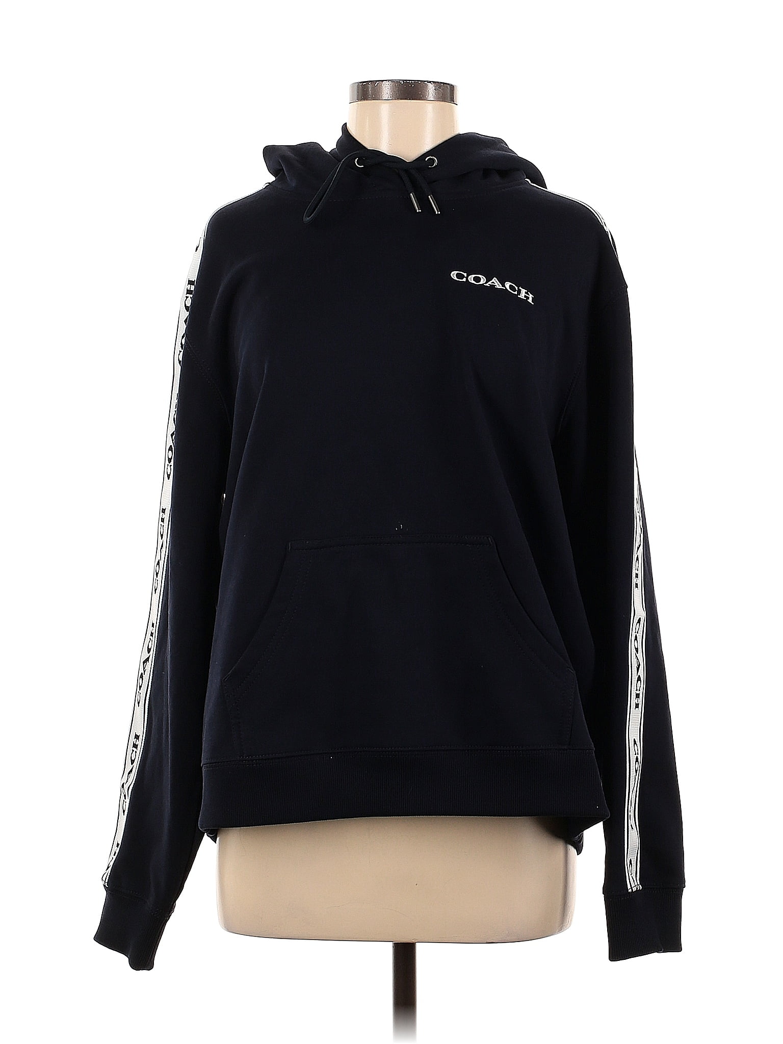 Coach 100% Cotton Solid Blue Pullover Hoodie Size M - 70% off | thredUP