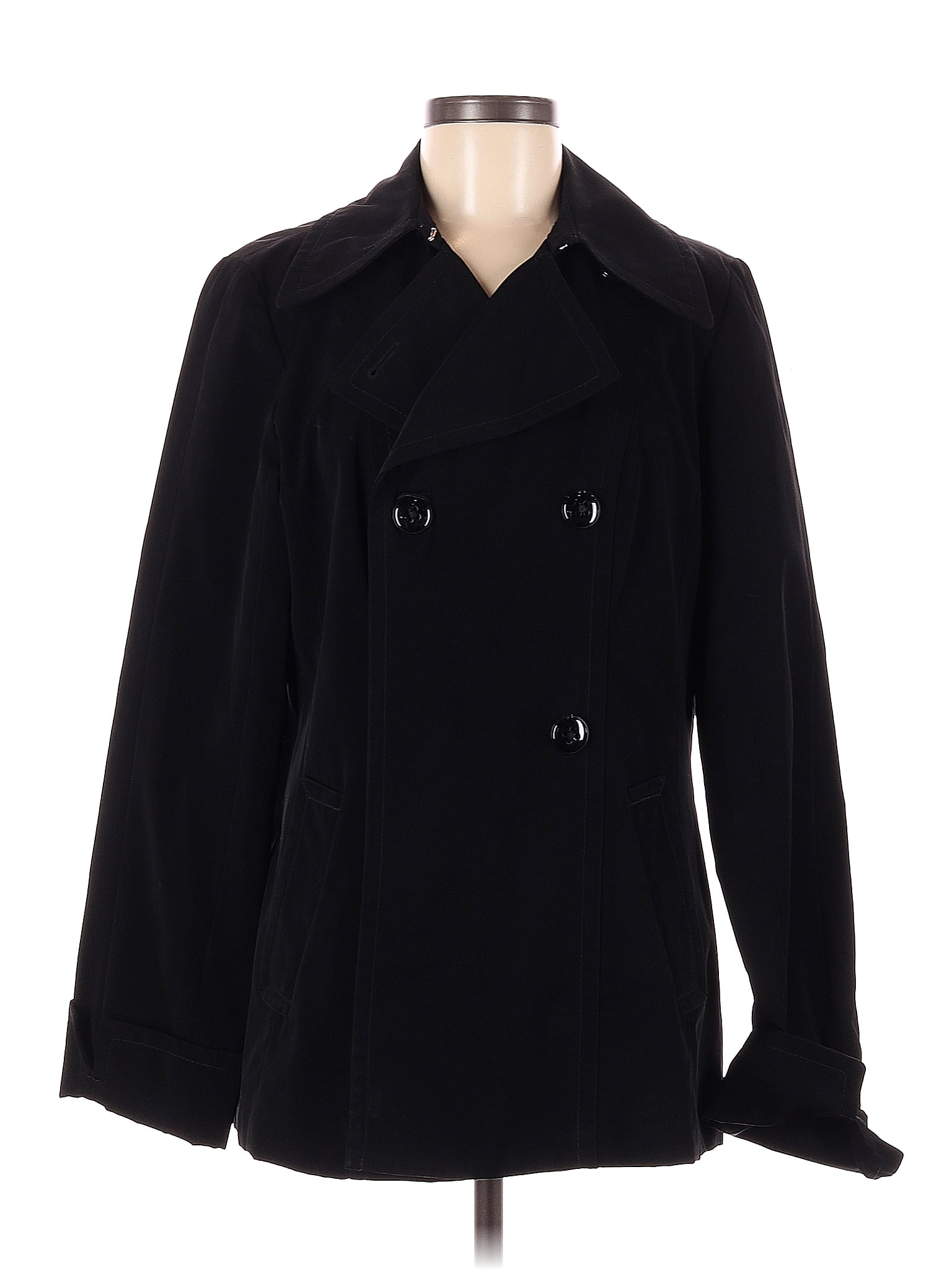 Croft & Barrow 100% Polyester Solid Black Jacket Size M - 58% off | thredUP