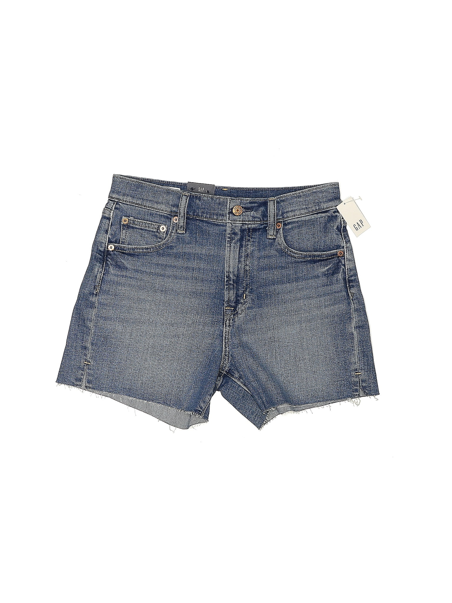 Gap Solid Blue Denim Shorts 27 Waist - 73% off | thredUP