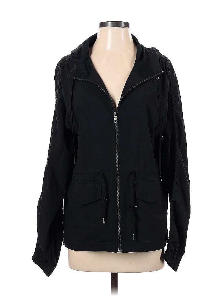 Zella Solid Black Jacket Size S - 65% off | ThredUp
