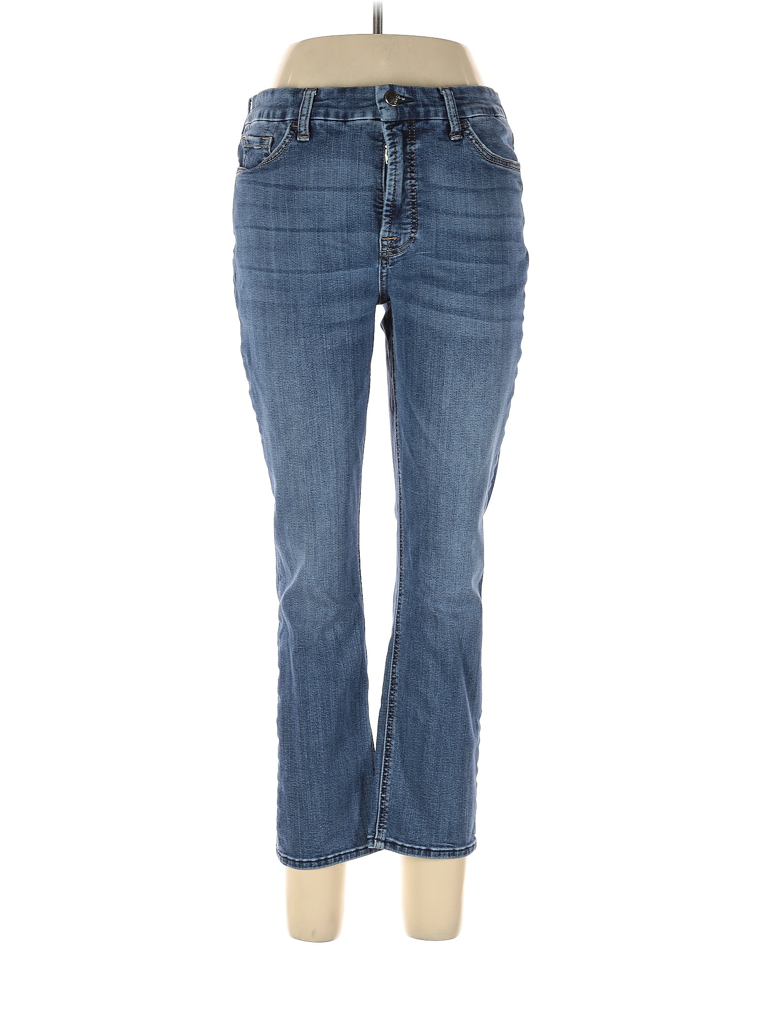Jen 7 Tortoise Blue Jeans Size 12 - 83% off | ThredUp