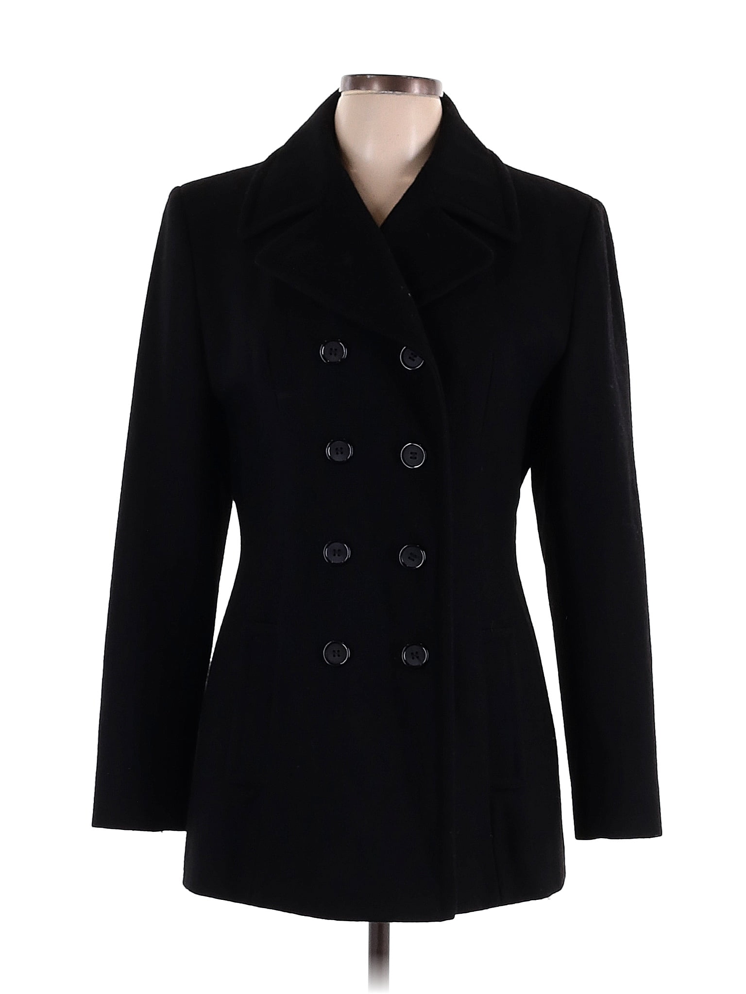 Halston Studio 100% Polyester Solid Black Jacket Size 10 - 60% off | ThredUp