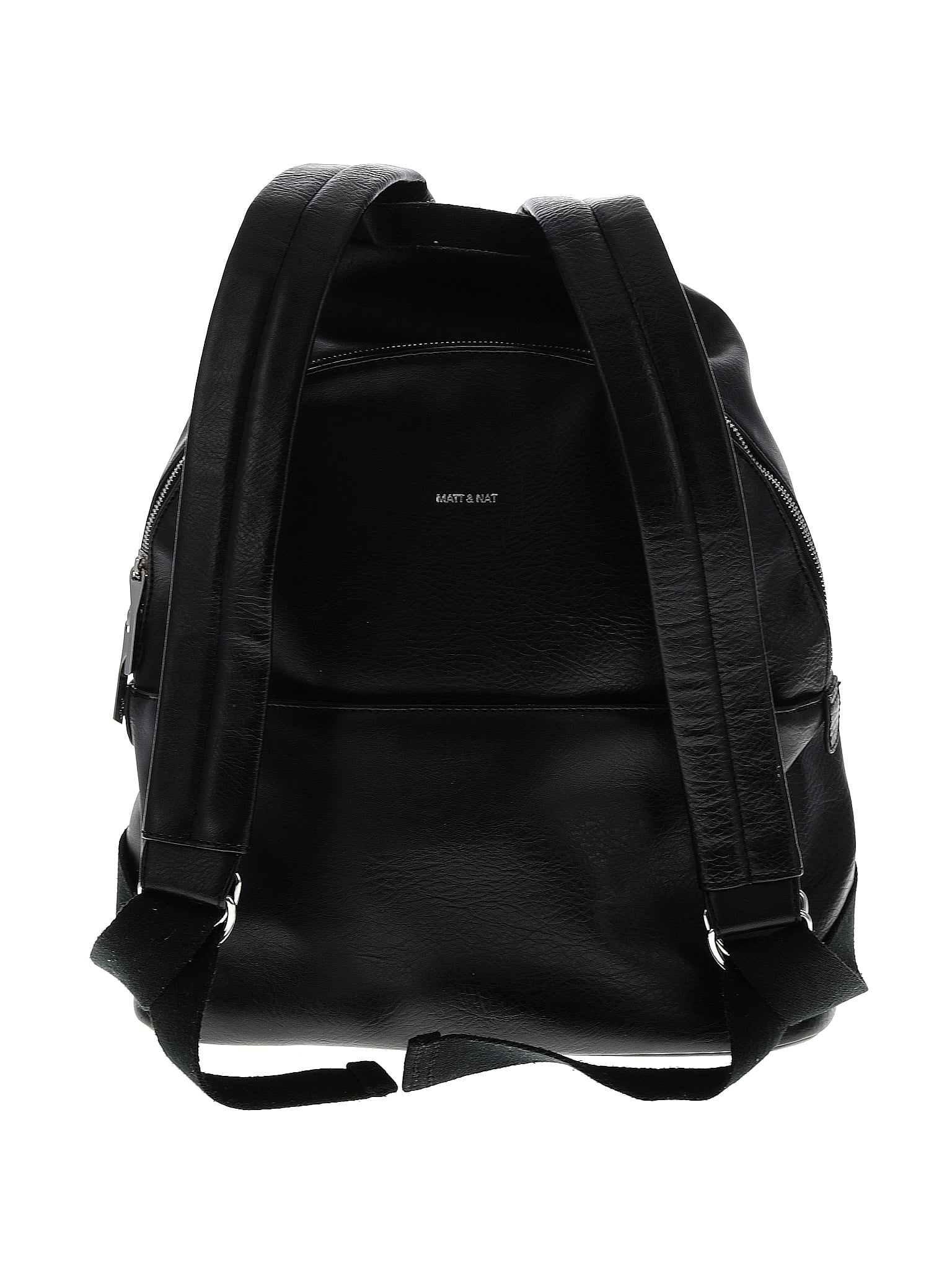 Matt & Nat 100% Polyvinylchloride Solid Black Backpack One Size - 65% ...