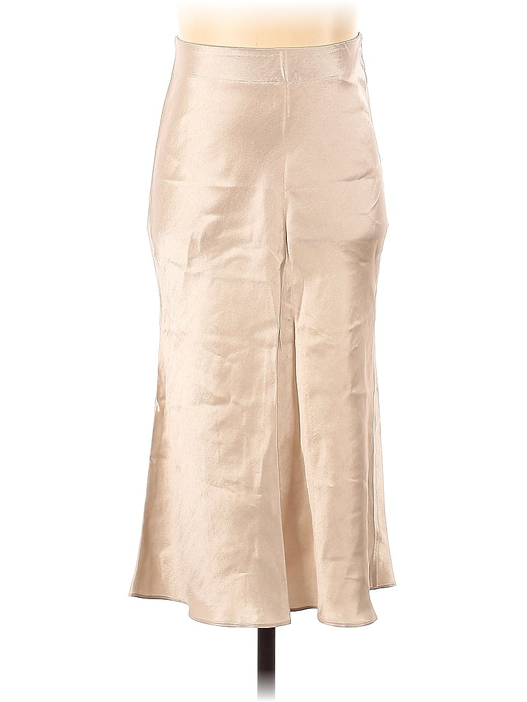 Babaton 100% Acetate Solid Tan Casual Skirt Size 00 - 75% off | thredUP