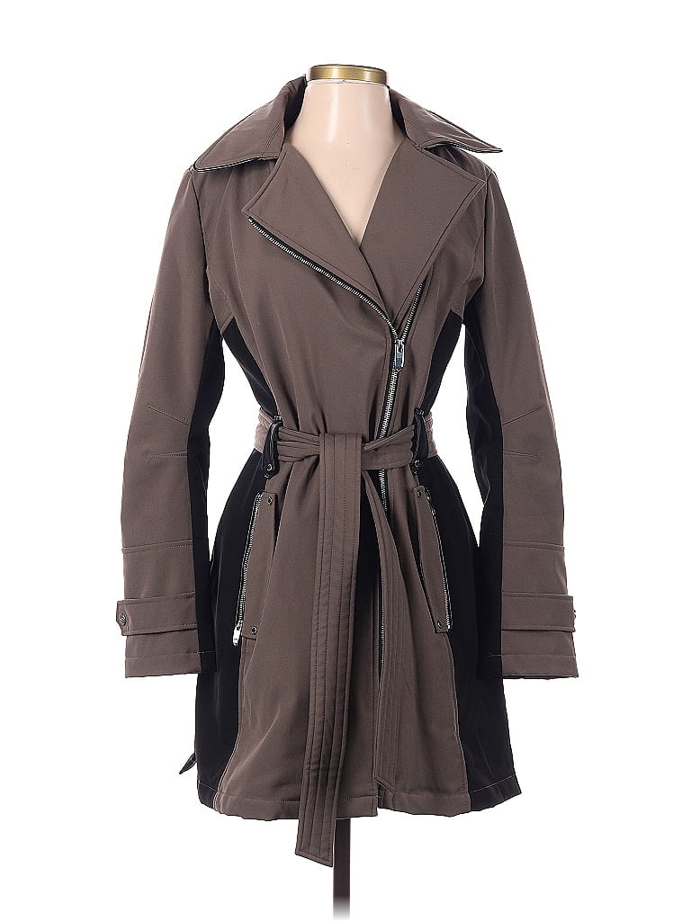 Via Spiga Solid Brown Coat Size S - 76% off | thredUP