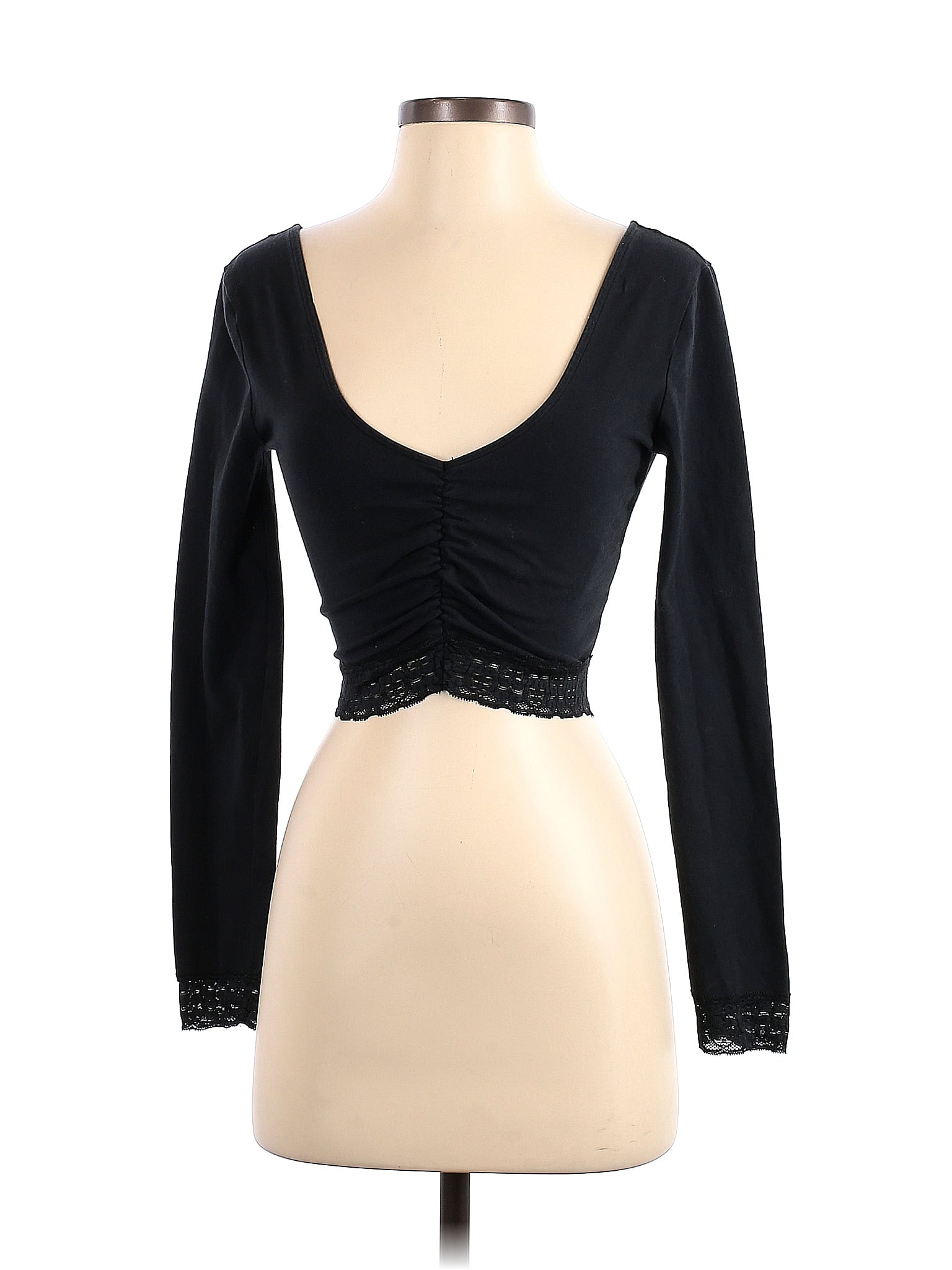 Urban Outfitters Black Long Sleeve Top Size S (Petite) - 56% off | thredUP