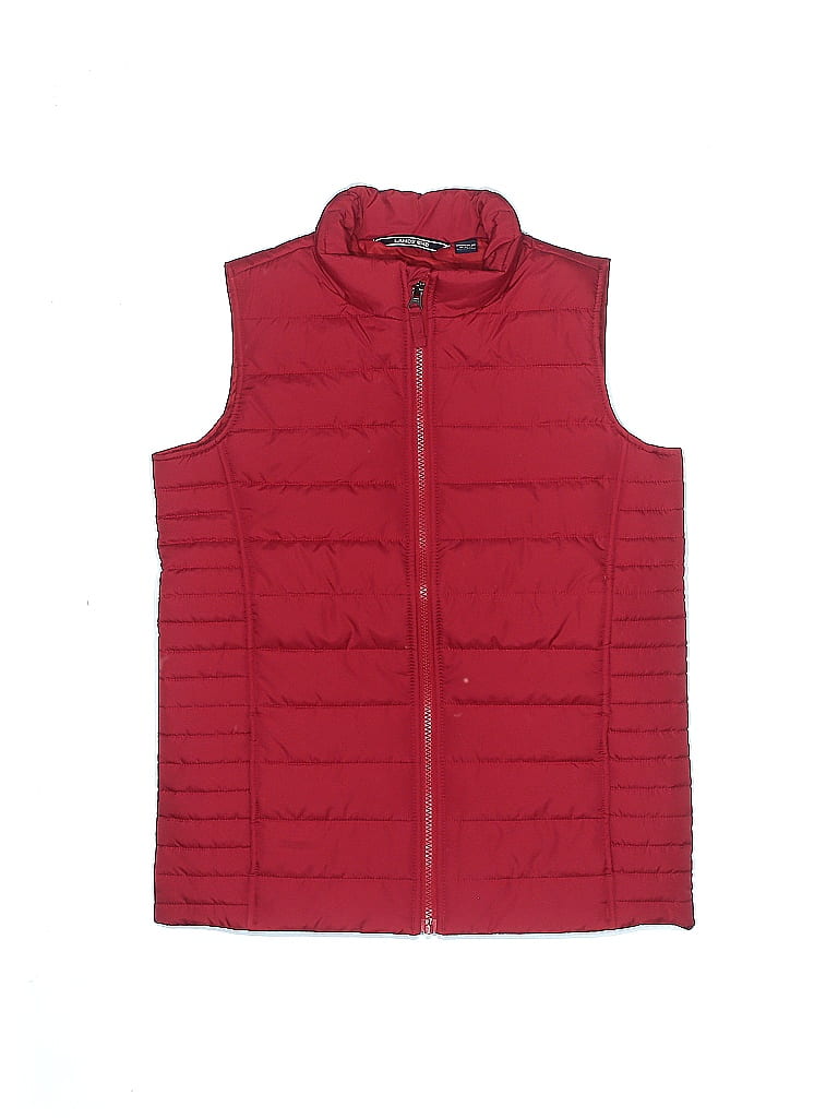 Lands' End 100% Polyester Solid Red Vest Size 10 - 12 - 61% off | thredUP