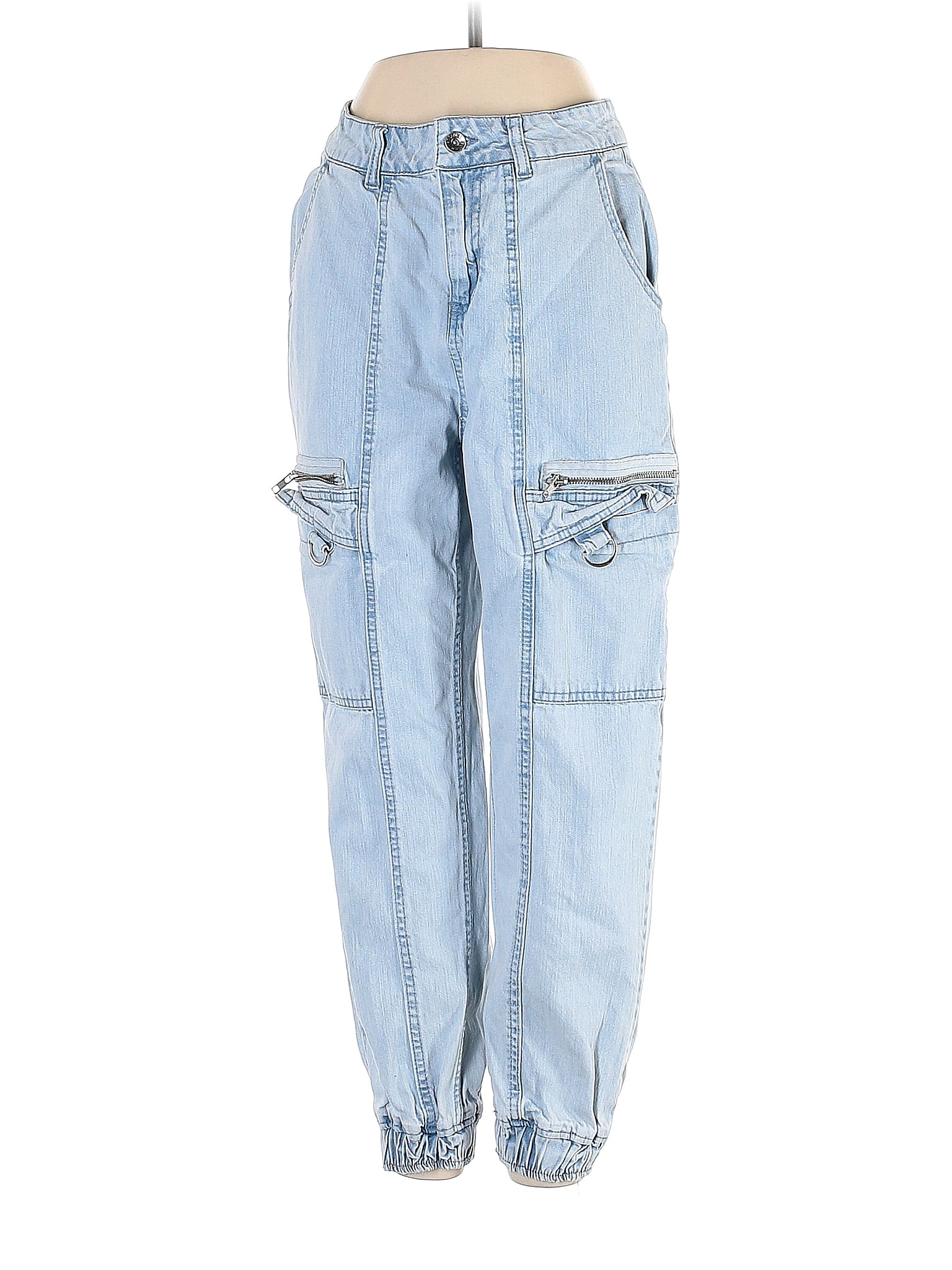 Hot Topic 100% Cotton Solid Blue Cargo Pants Size 1X (1) (Plus) - 54% ...