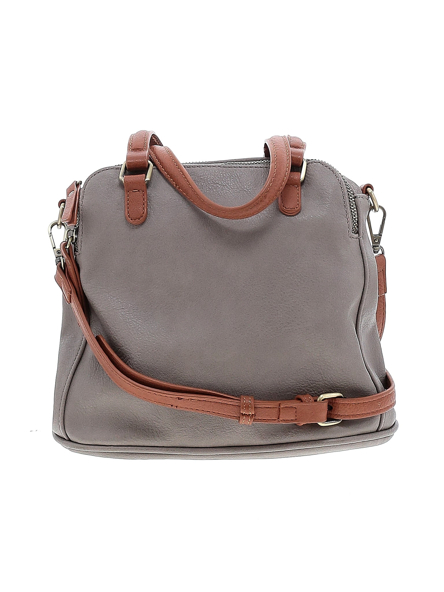 Sasha + Sofi Solid Gray Satchel One Size - 53% off | thredUP