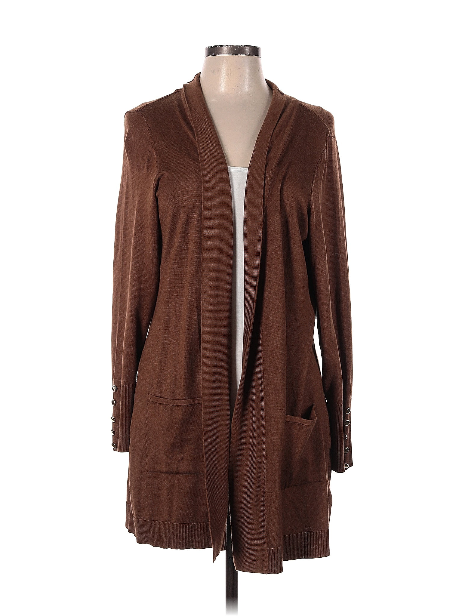 JM Collection Brown Cardigan Size L - 60% off | ThredUp