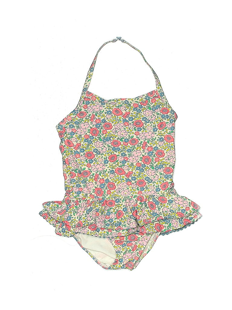 Mini Boden Floral Ivory One Piece Swimsuit Size 5 - 6 - 30% off | thredUP