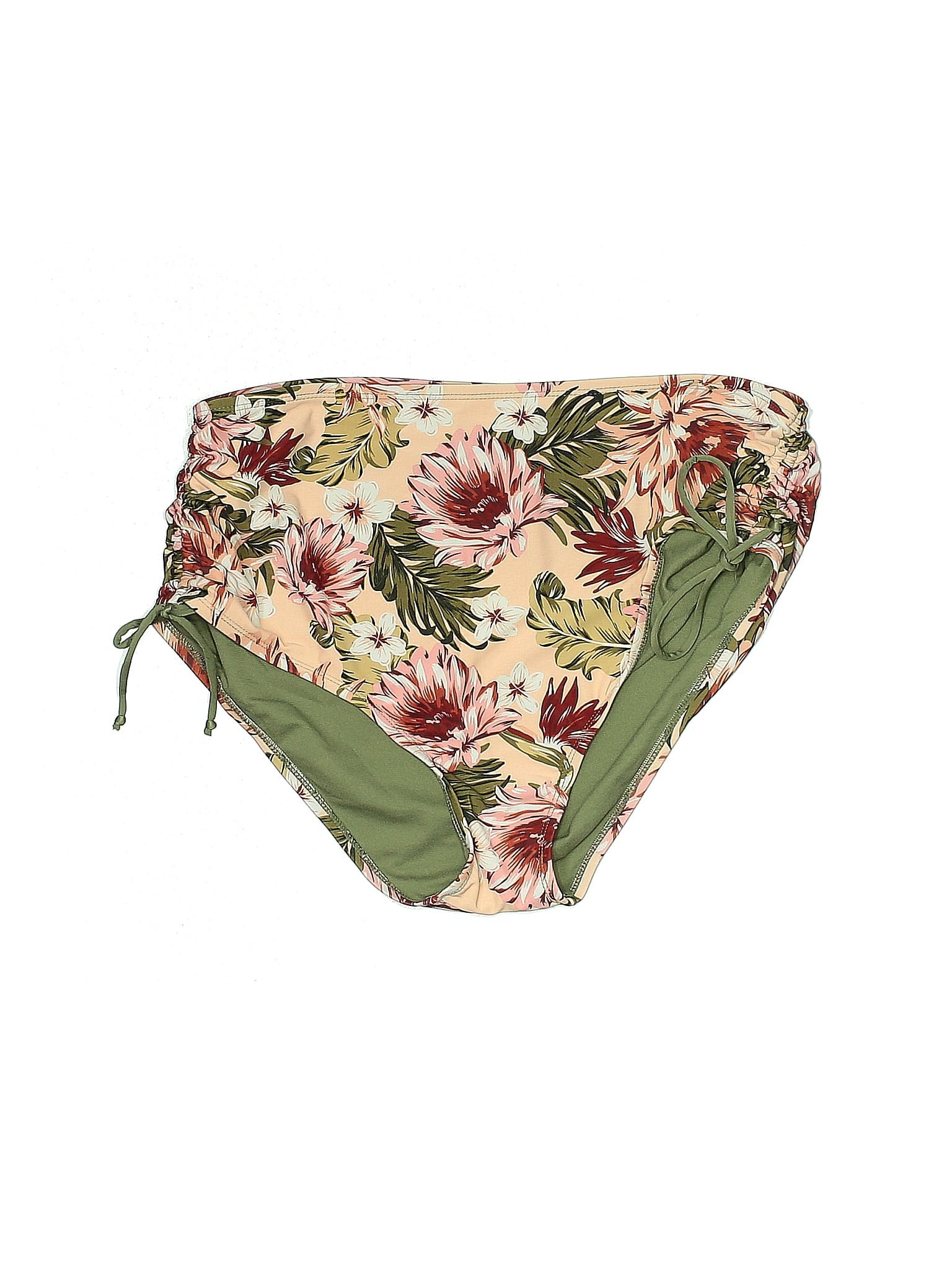 Kona Sol Floral Tan Swimsuit Bottoms Size Xl 40 Off Thredup