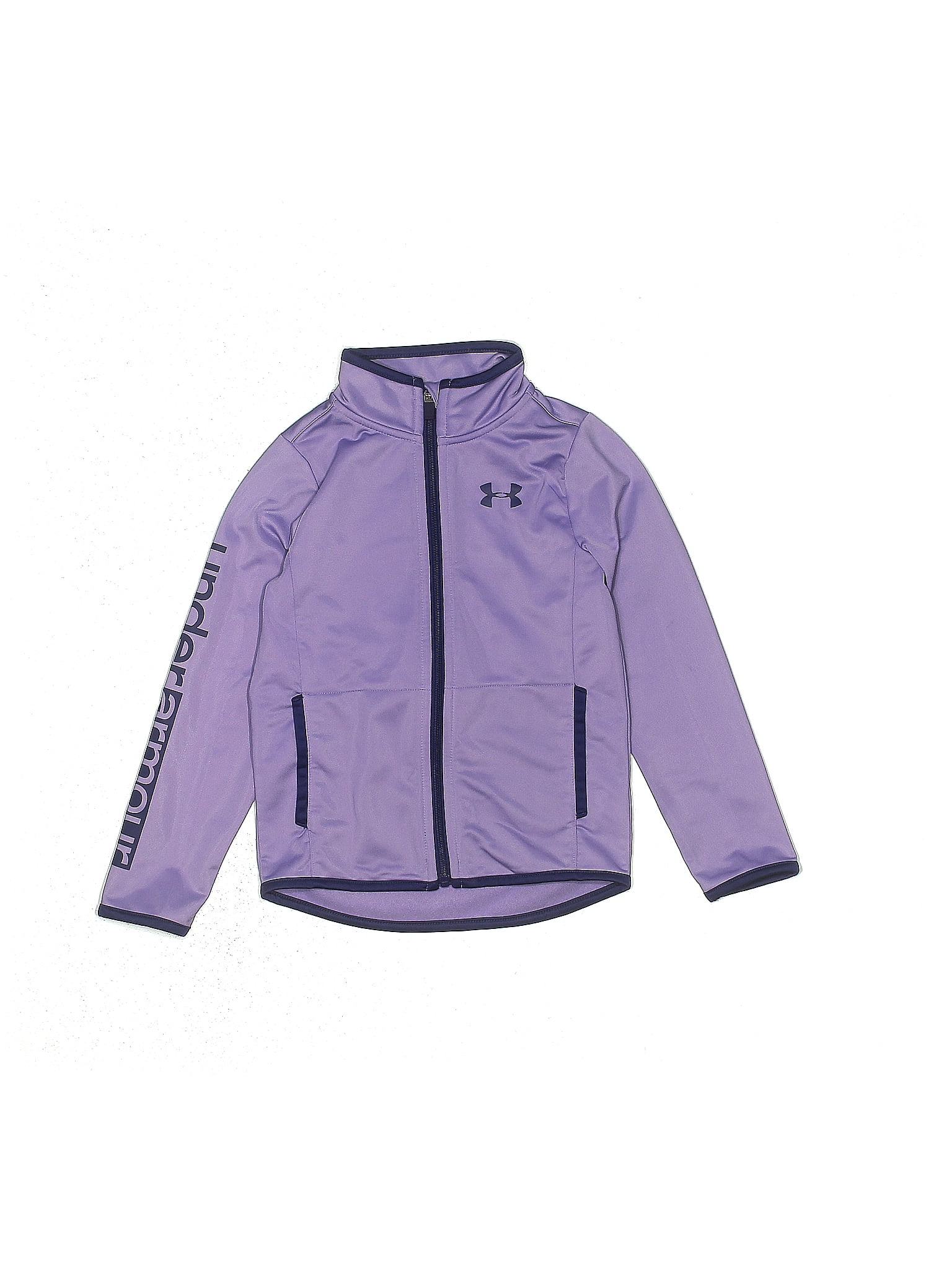 Under Armour 100% Polyester Purple Track Jacket Size 5 - 50% off | thredUP