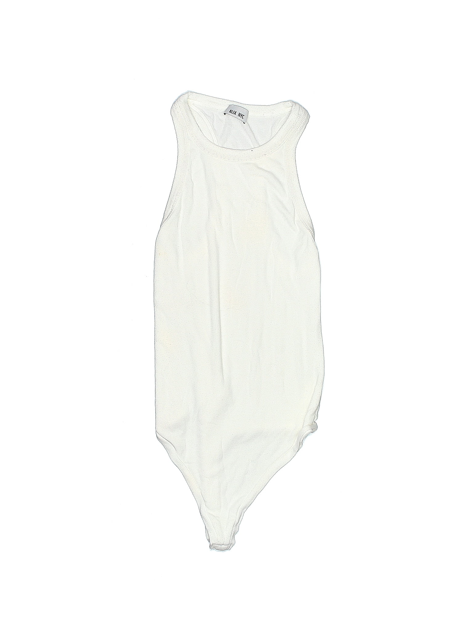 Alix Nyc Solid White Ivory Bodysuit Size S 69 Off Thredup