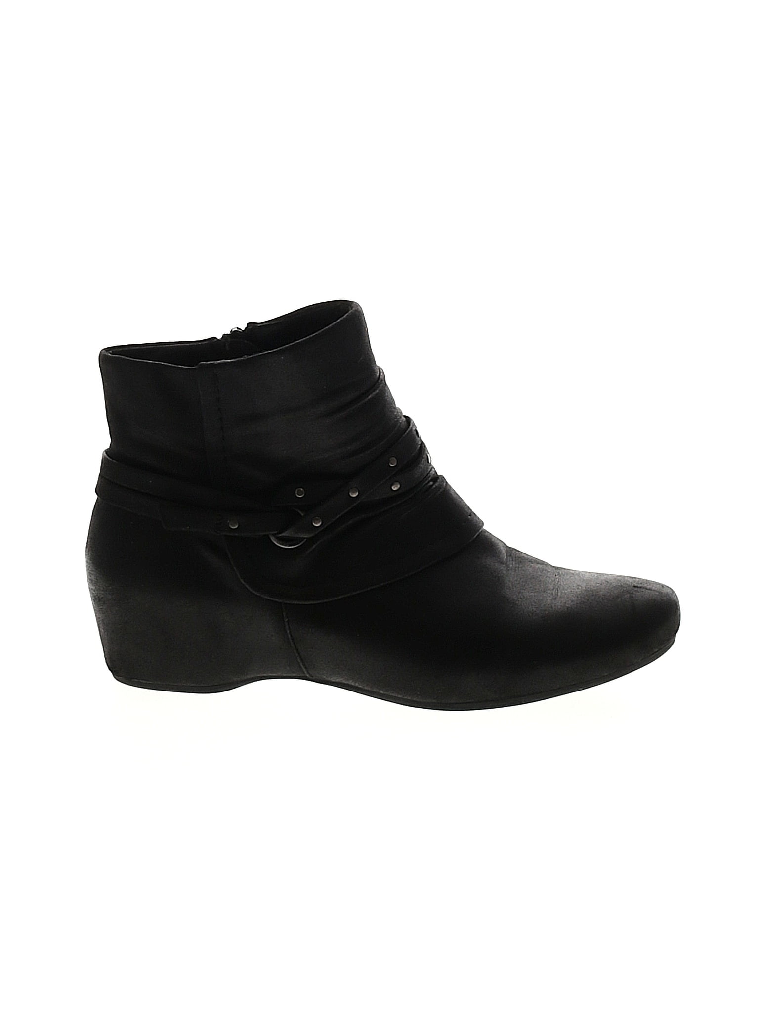 Wearever Solid Black Ankle Boots Size 9 1/2 - 24% off | thredUP