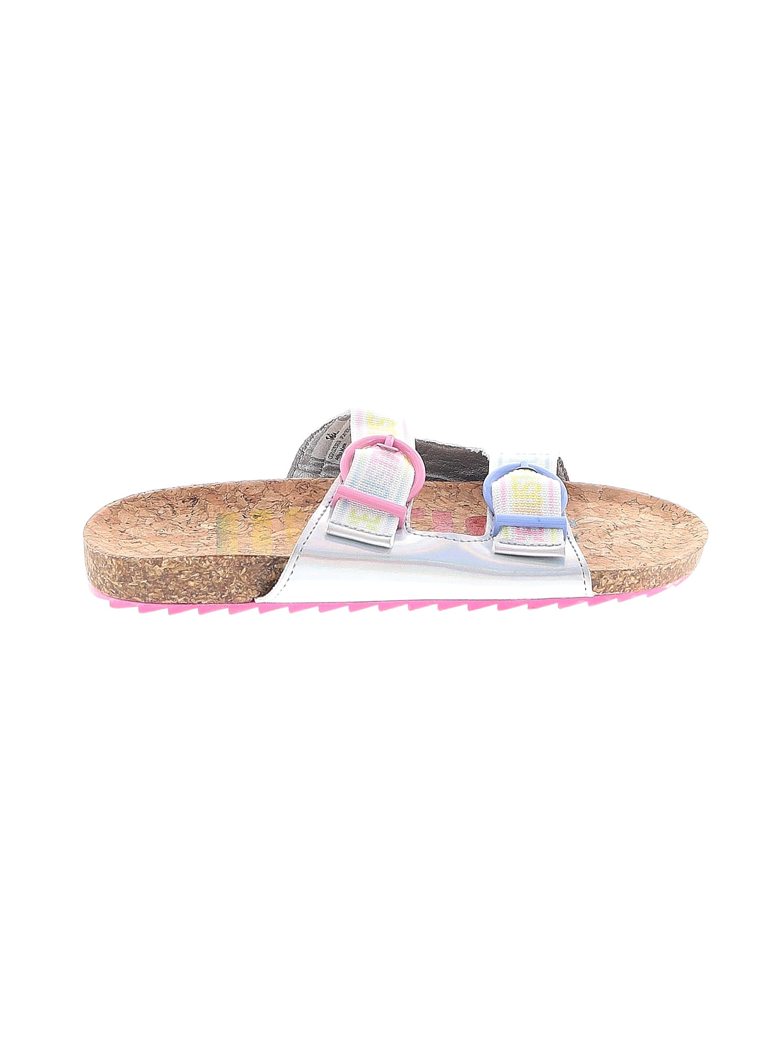 Justice Color Block Metallic Pink Sandals Size 4 - 48% off | thredUP
