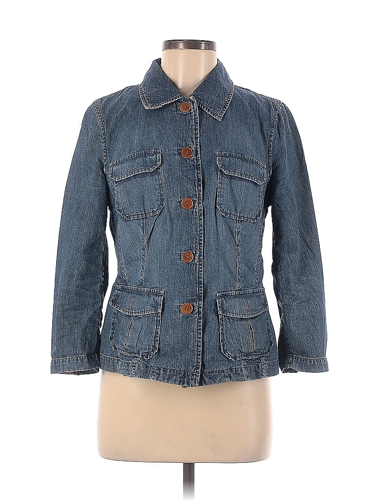 Sigrid Olsen 100% Cotton Blue Denim Jacket Size 8 - 77% off | thredUP