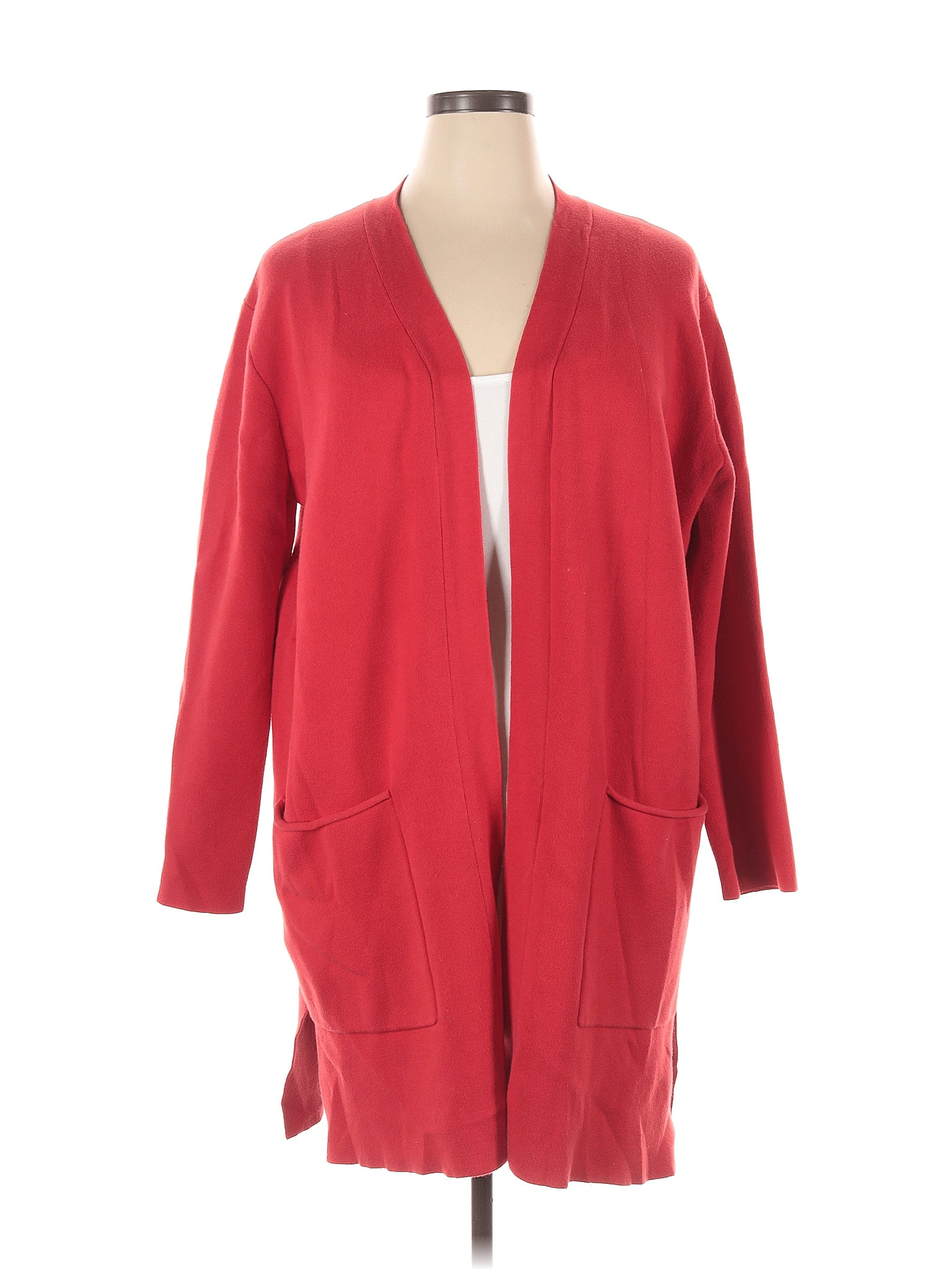 Joe Fresh Solid Red Cardigan Size XL - 60% off | thredUP