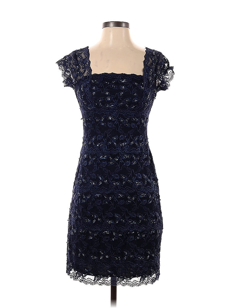 Onyx Solid Navy Blue Cocktail Dress Size 4 66 Off Thredup