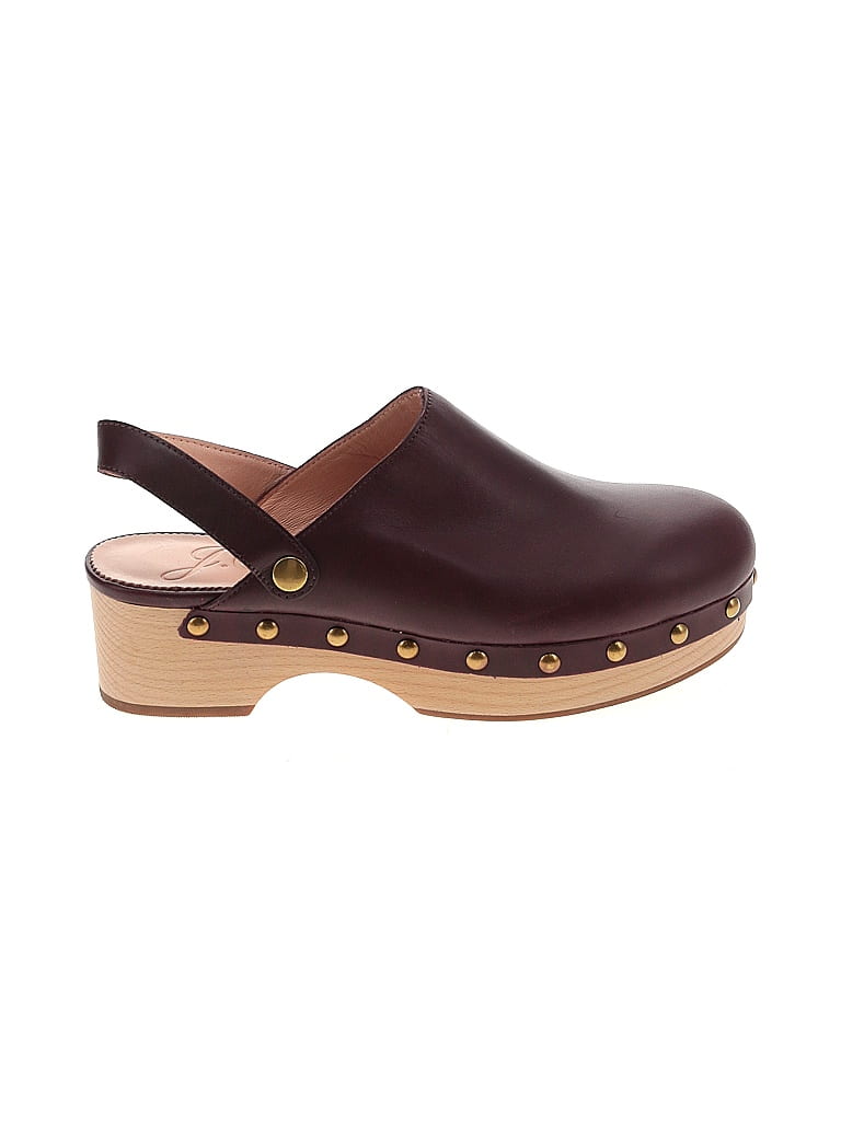 J.Crew Solid Maroon Burgundy Mule/Clog Size 7 1/2 - 69% off | thredUP