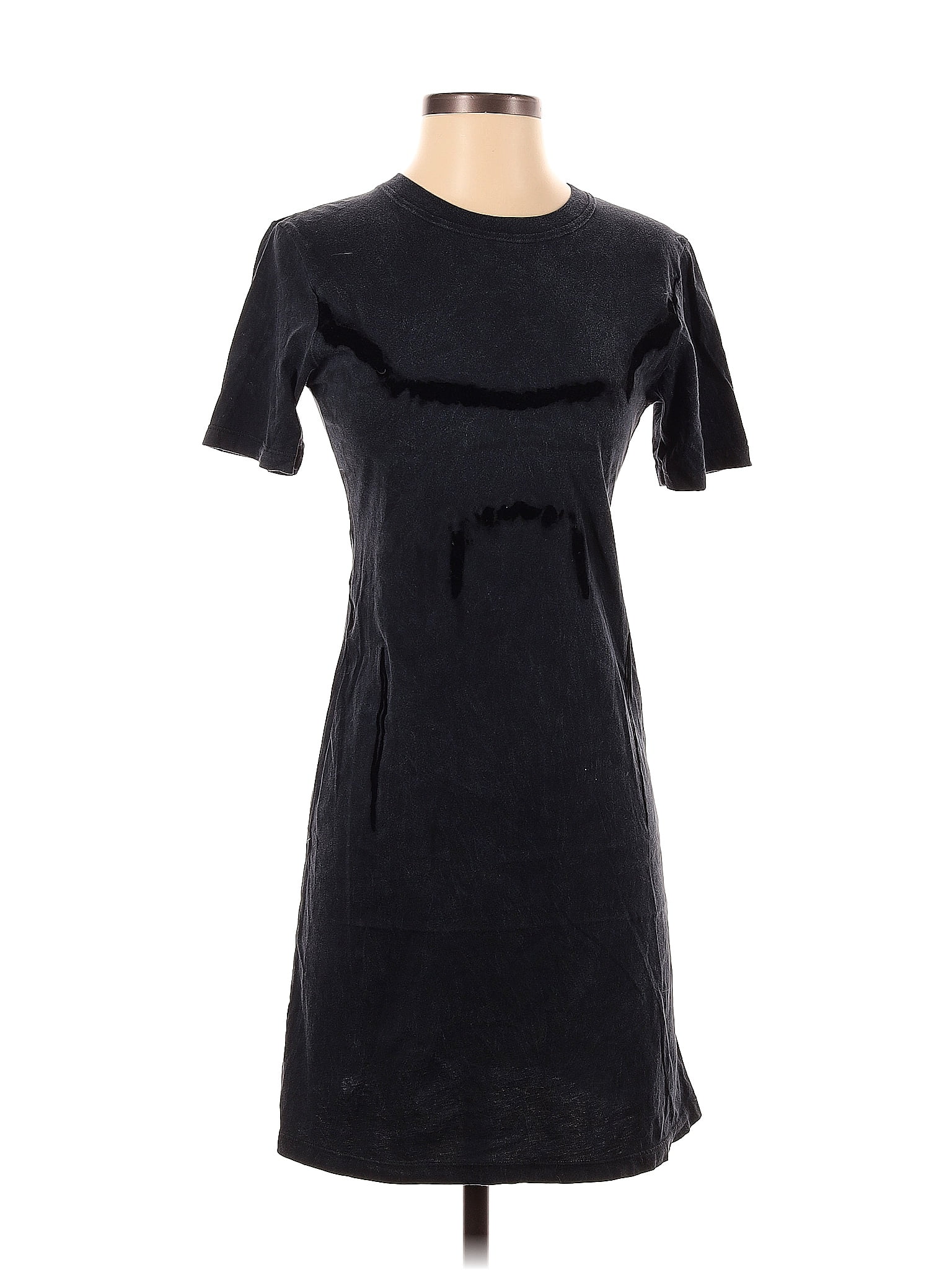Theory Solid Blue Black Casual Dress Size S 86 Off Thredup