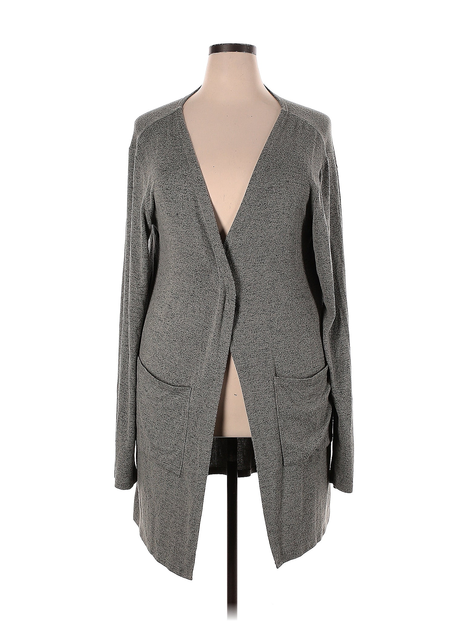 Zyia Active Color Block Gray Cardigan Size 3x Plus 62 Off Thredup