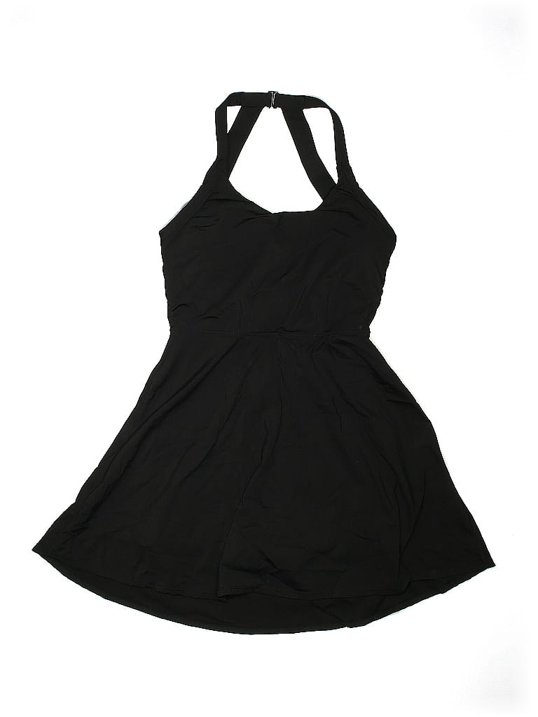 Unbranded Solid Black One Piece Swimsuit Size M 55 Off Thredup