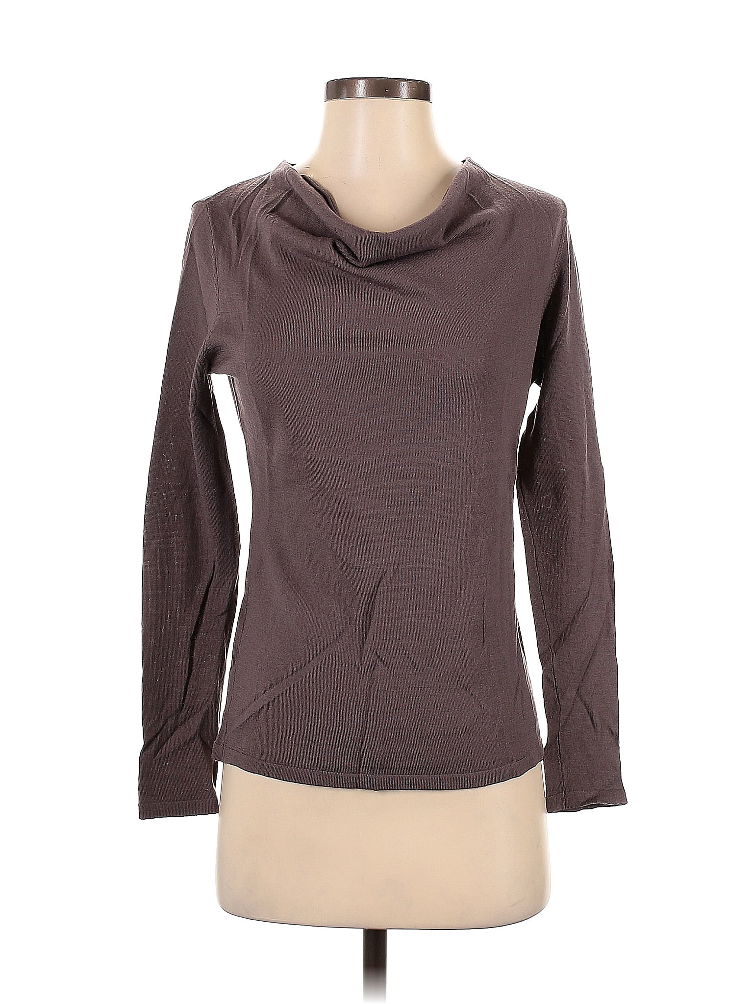 Classiques Entier 100% Virgin Wool Color Block Solid Brown Wool ...