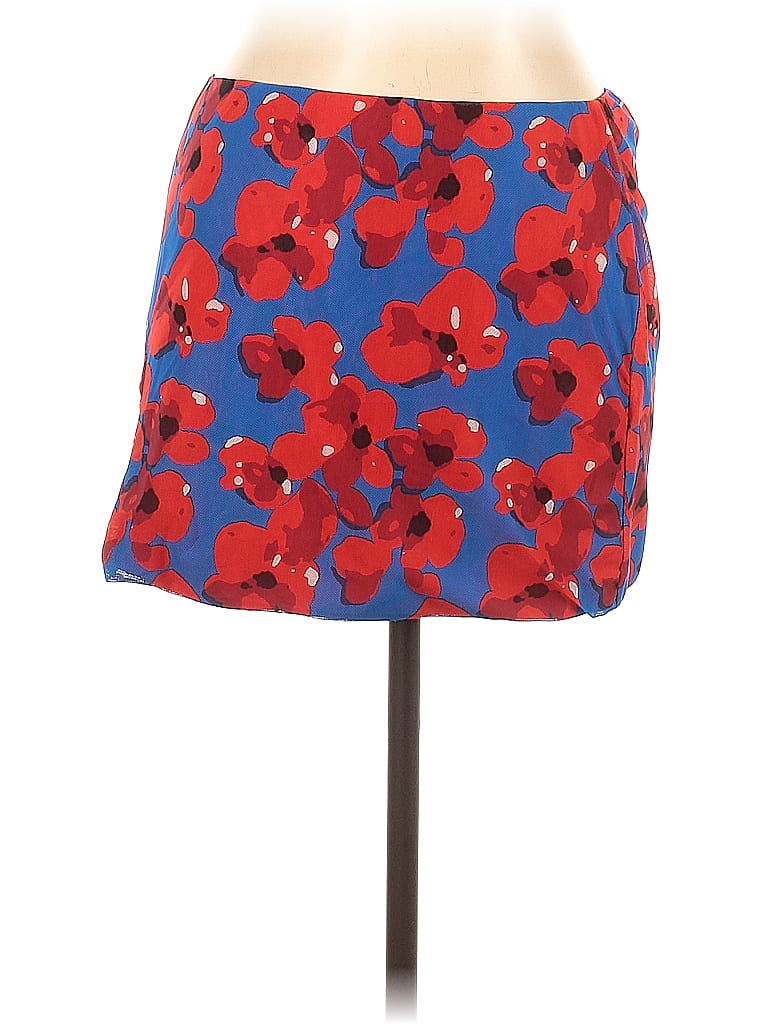 Princess Polly Floral Multi Color Red Casual Skirt Size 10 60 Off