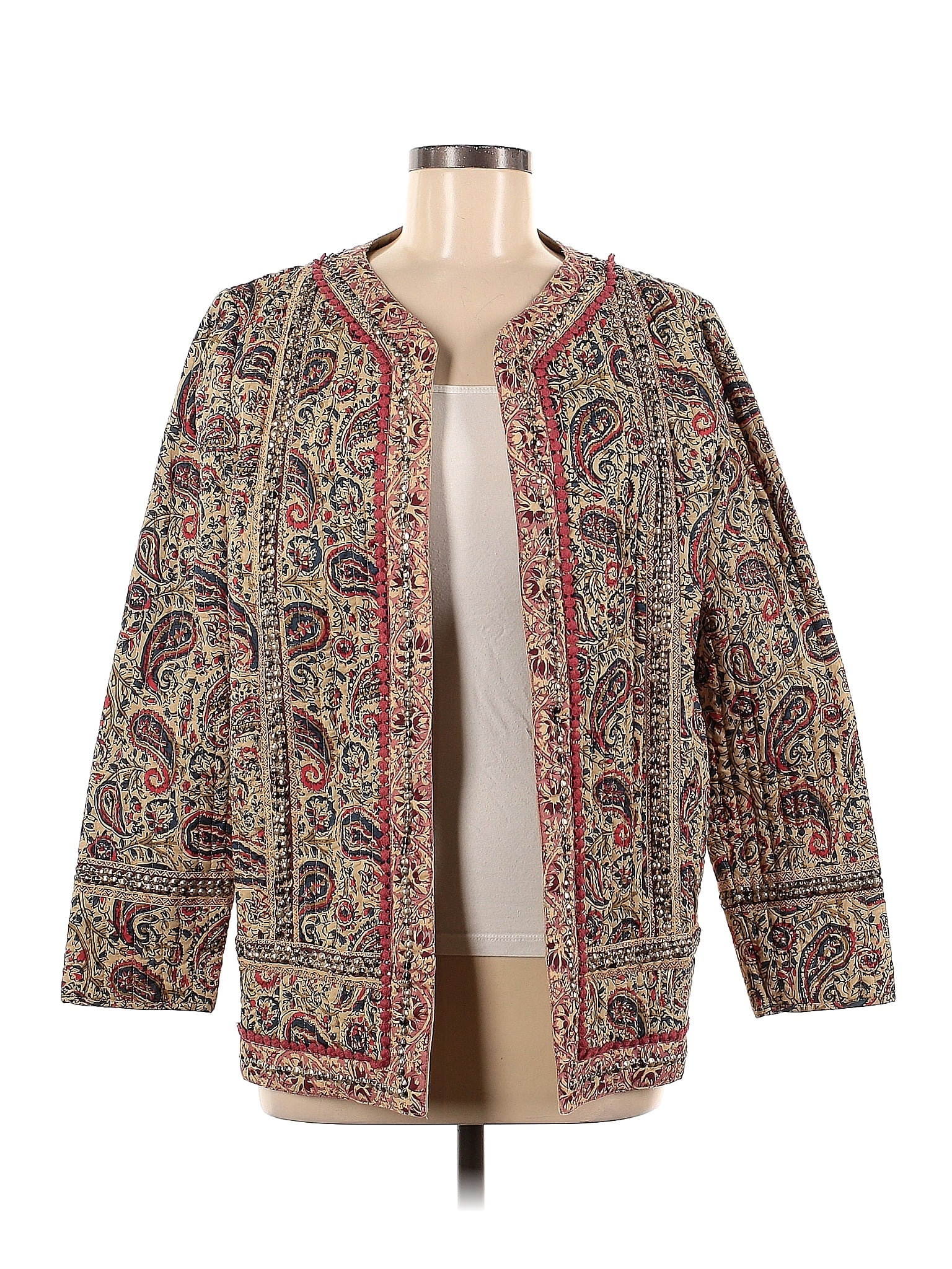 Indigo Moon 100% Cotton Multi Color Gold Jacket Size M - 54% off | thredUP