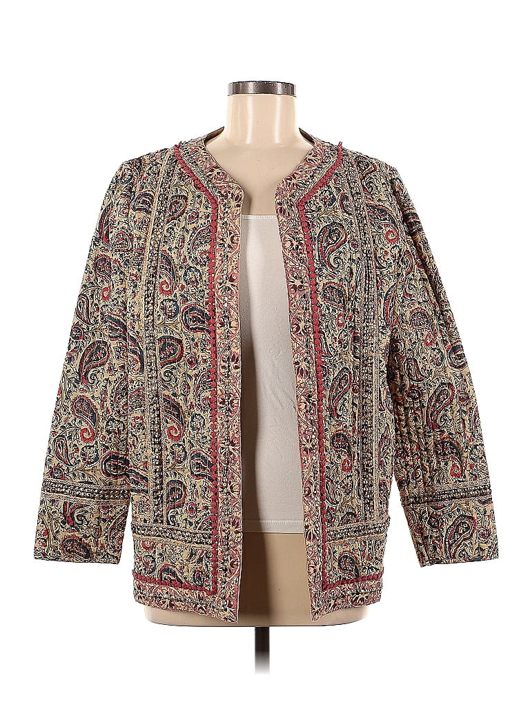 Indigo Moon 100% Cotton Multi Color Gold Jacket Size M - 54% off | thredUP