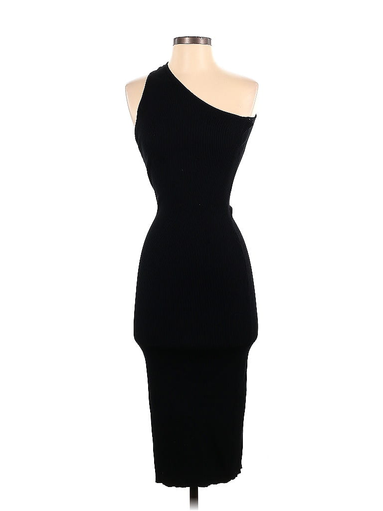 Zara Solid Black Casual Dress Size S 40 Off Thredup
