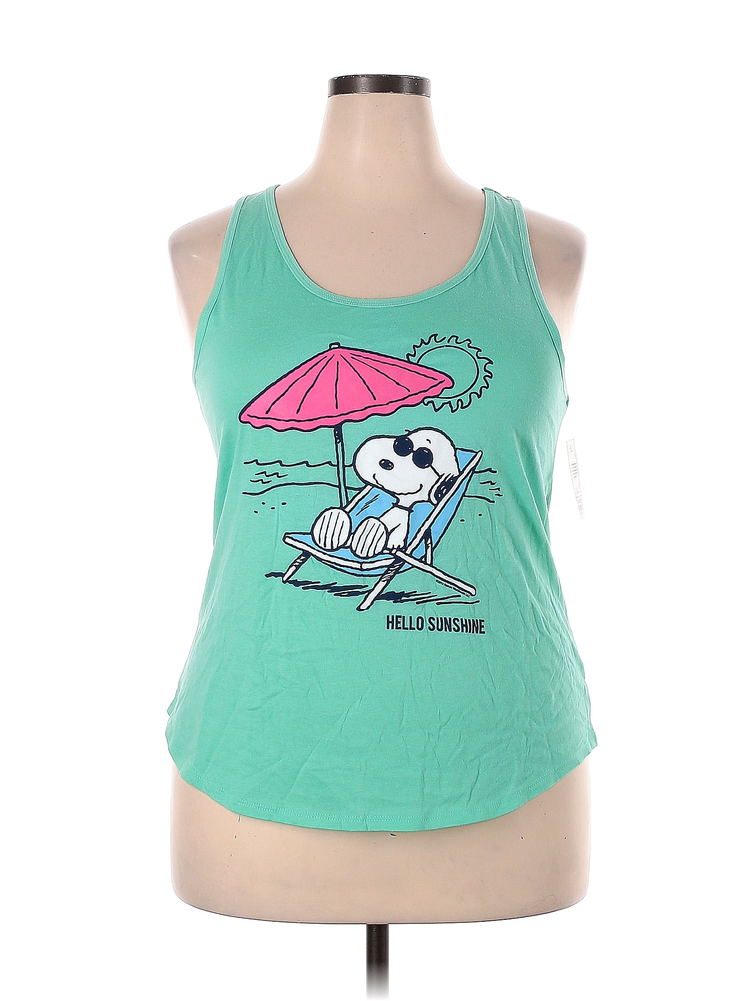 Emily and Fin Teal Tank Top Size 2X (Plus) - 71% off | ThredUp