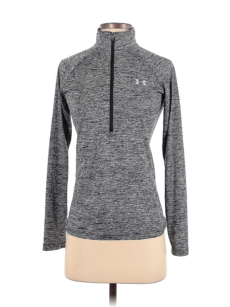 Under Armour 100% Polyester Gray Track Jacket Size XS - 52% off | thredUP