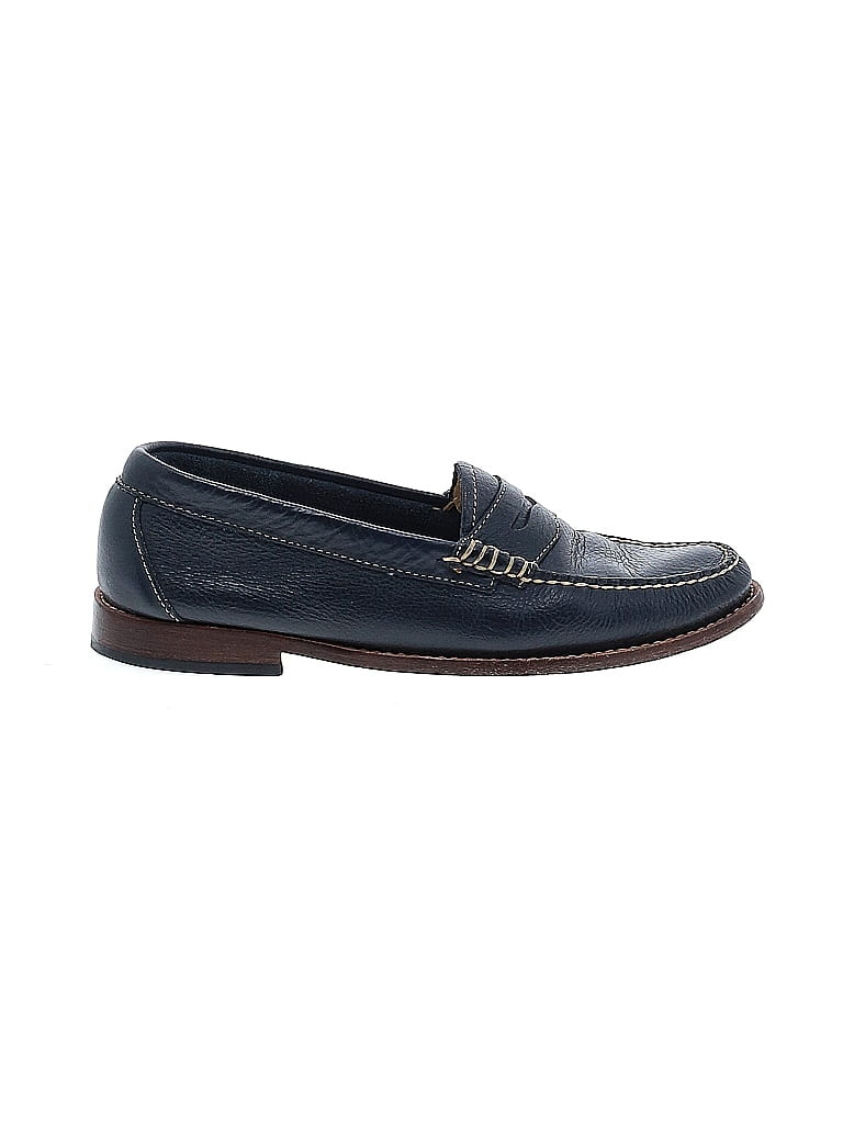Weejuns 100% Leather Solid Navy Blue Flats Size 8 - 65% off | thredUP