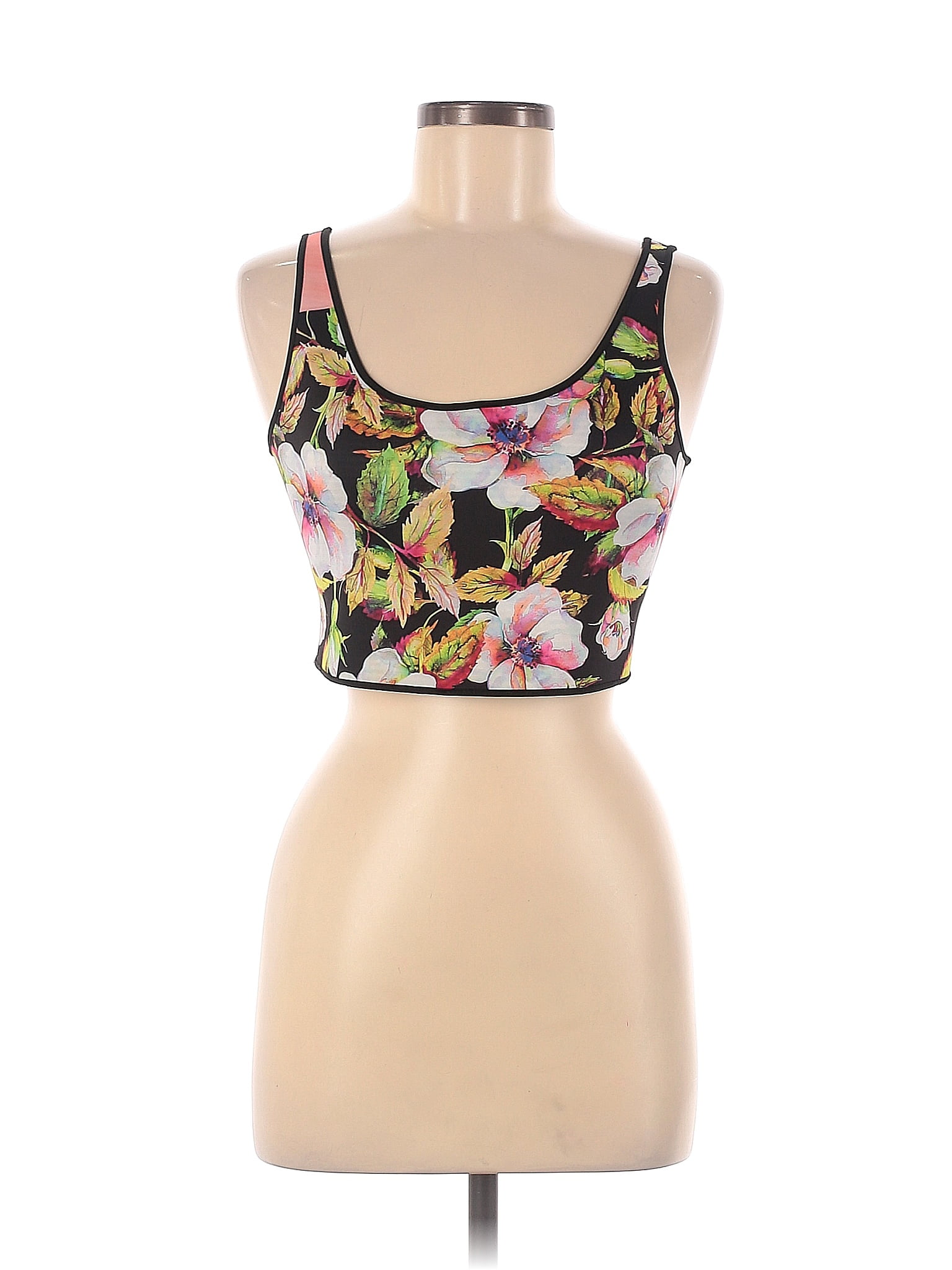 Clover Canyon Floral Multi Color Black Tank Top Size M - 81% off | thredUP