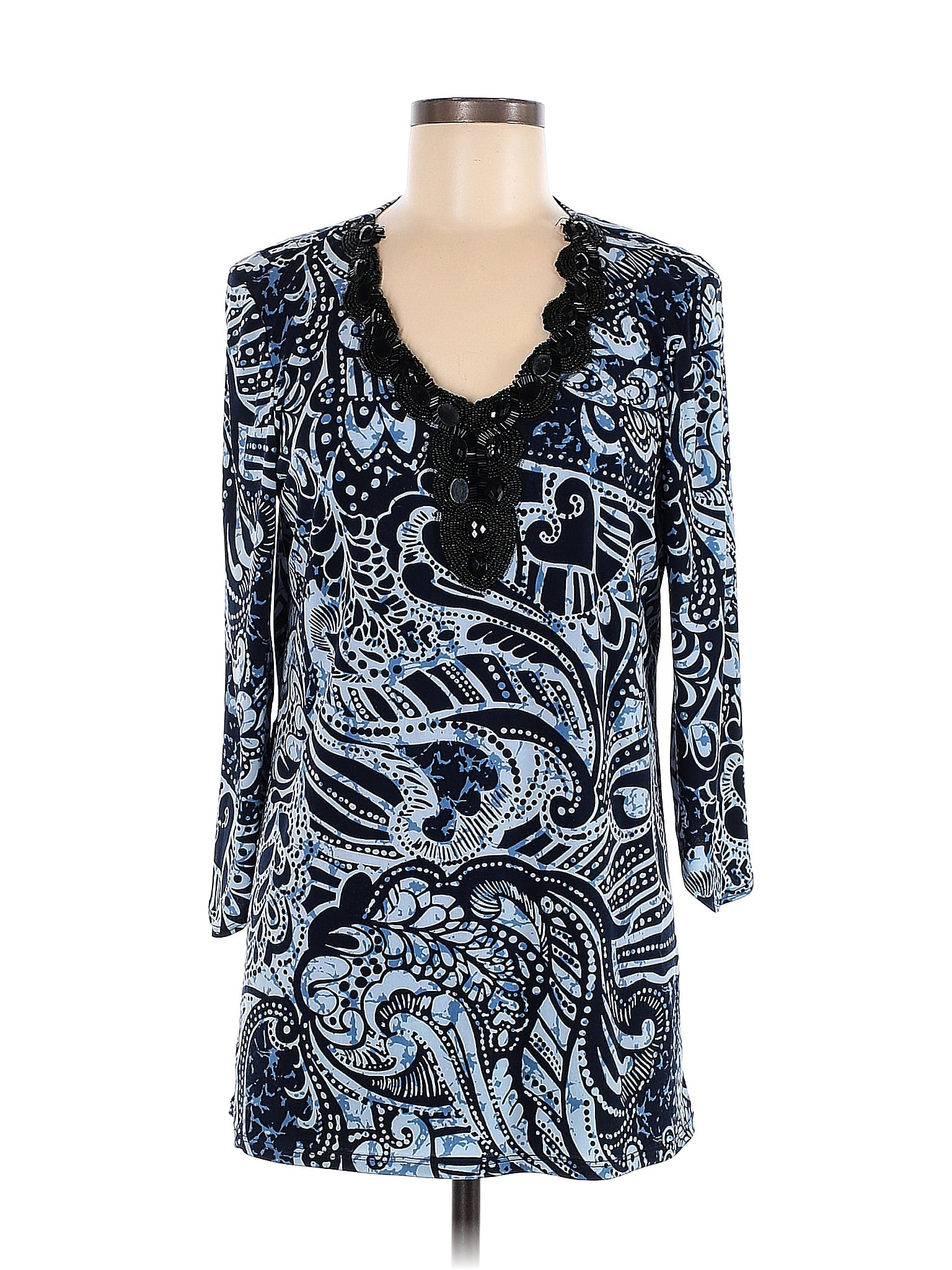 Peck And Peck Blue Long Sleeve Blouse Size M 71 Off Thredup