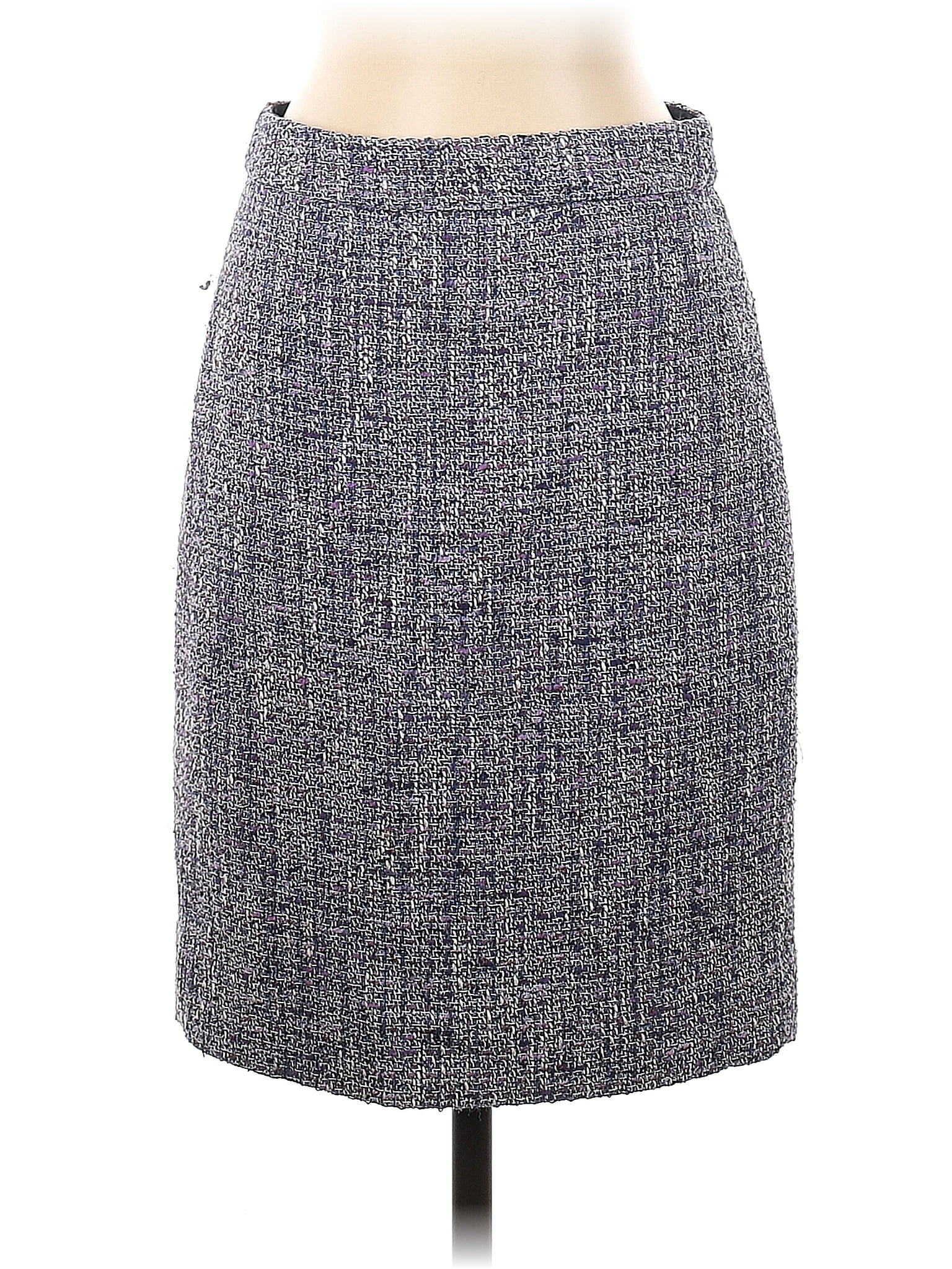 J Crew Tweed Multi Color Gray Casual Skirt Size 0 80 Off Thredup