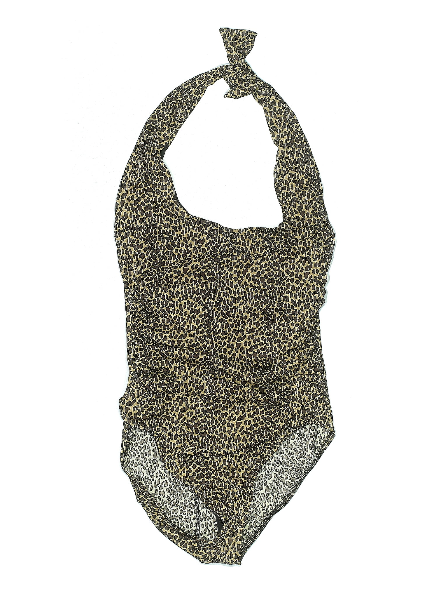 Miraclesuit Leopard Print Multi Color Gold One Piece Swimsuit Size 12 ...