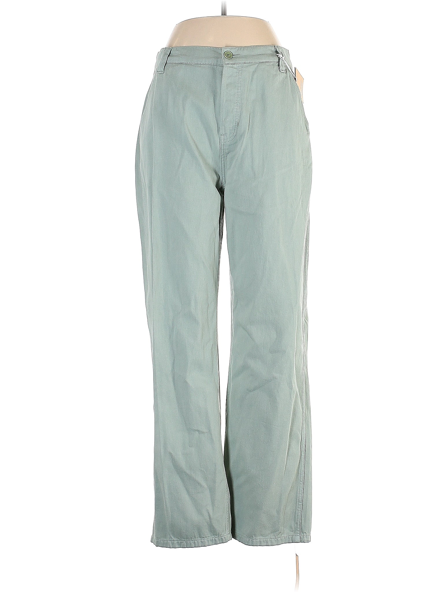 Reformation Jeans 100% Cotton Solid Green Teal Jeans 31 Waist - 55% off ...
