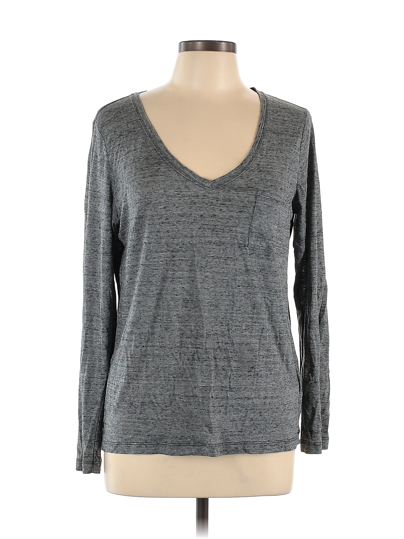 Gap Marled Gray Long Sleeve T-Shirt Size L - 51% off | thredUP