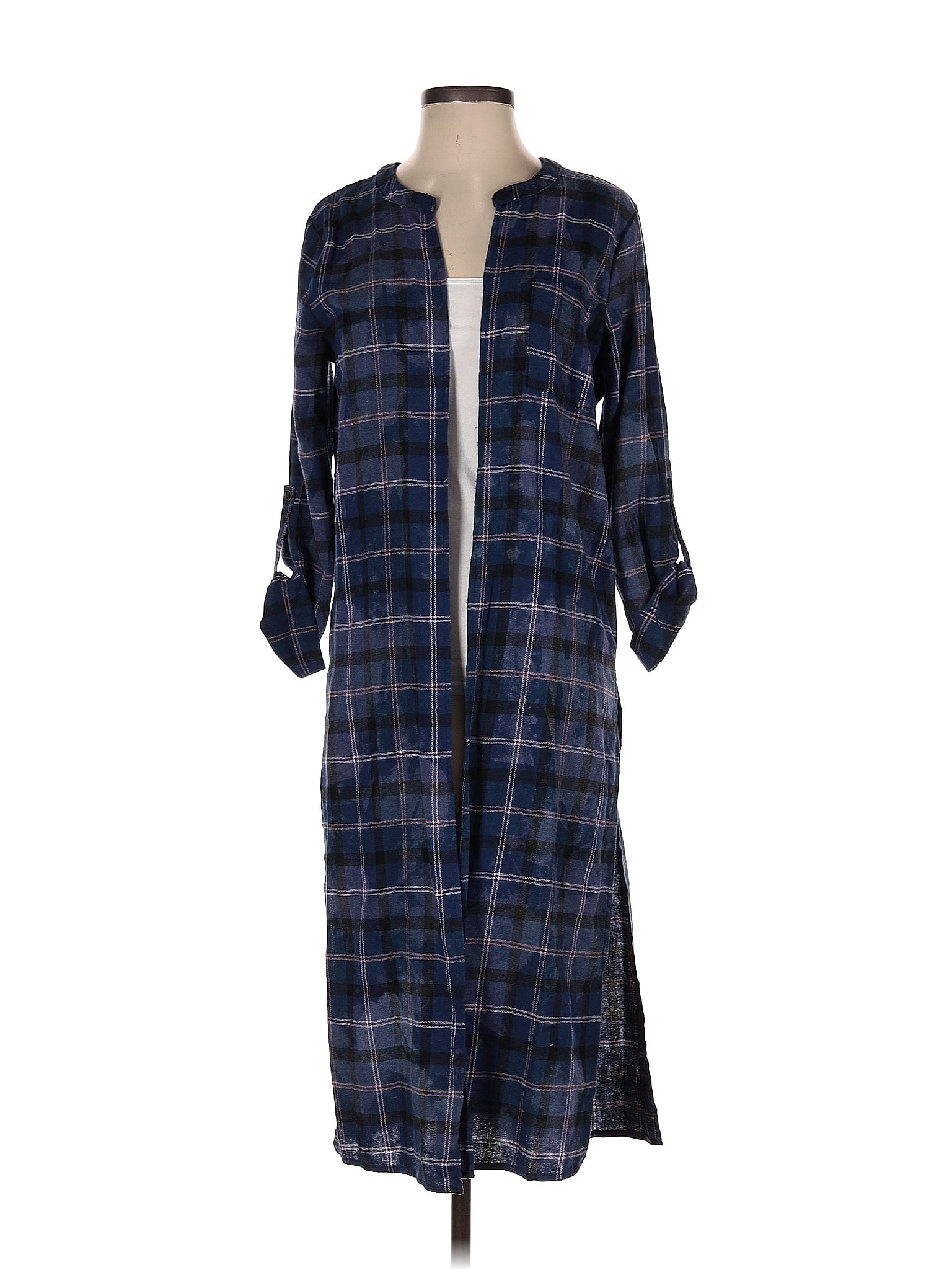 Hem & Thread Plaid Multi Color Blue Jacket Size S - 72% off | thredUP