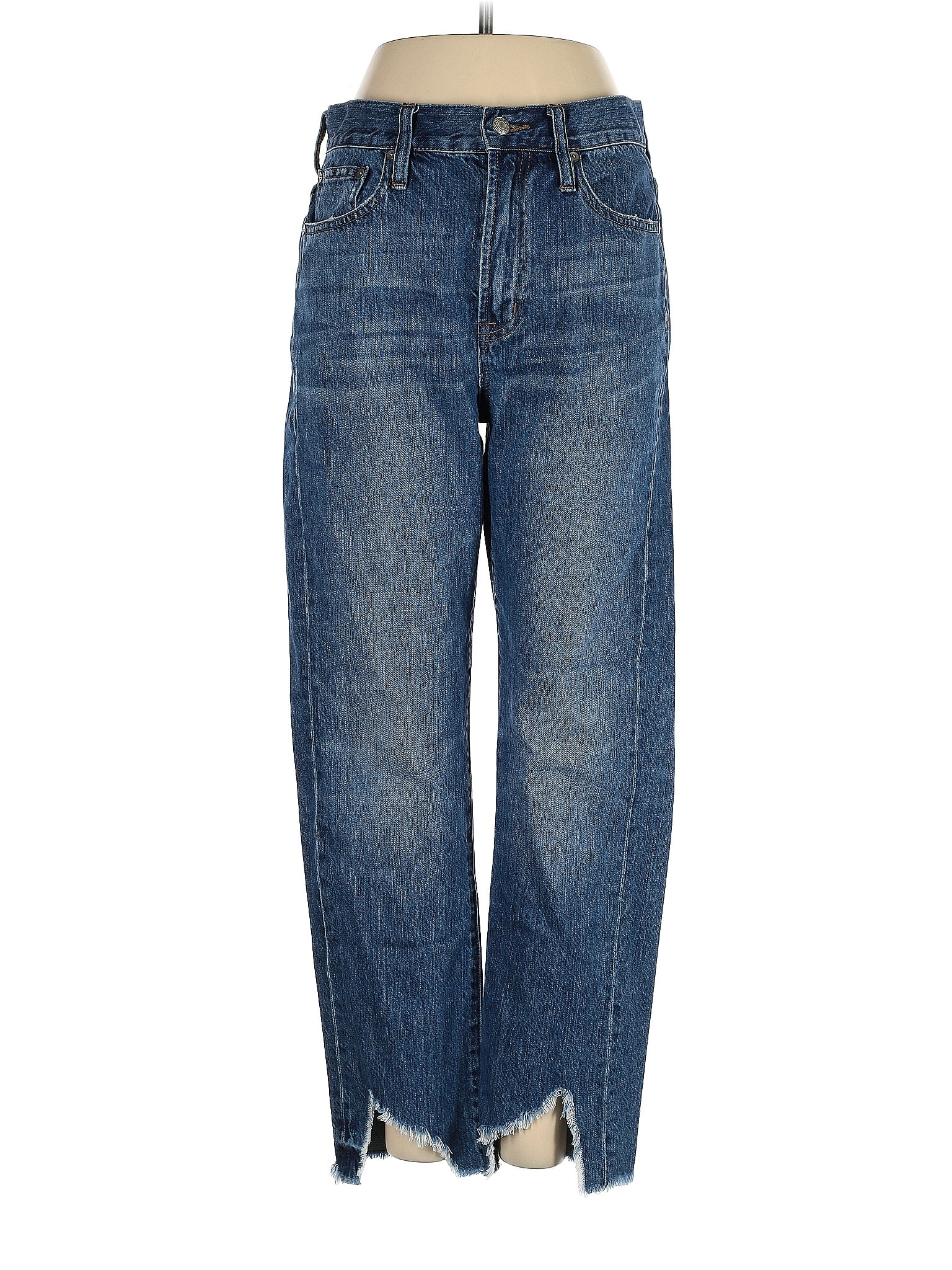 Point Sur 100% Cotton Solid Blue Jeans 27 Waist - 81% off | thredUP