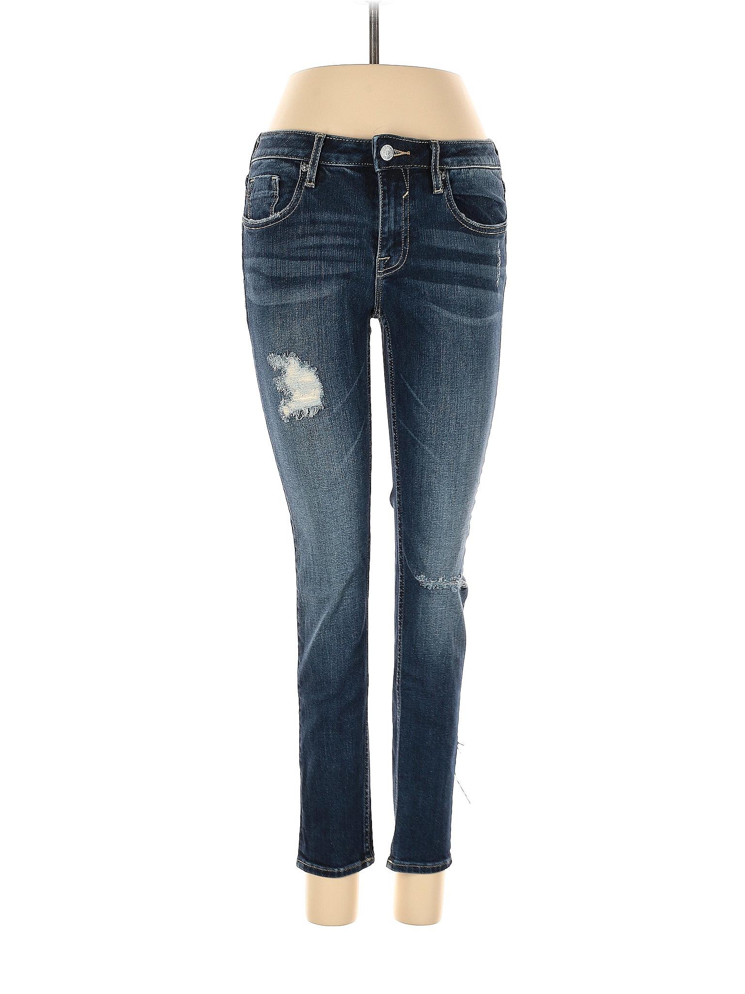 Vigoss Solid Blue Jeans 25 Waist - 69% off | thredUP